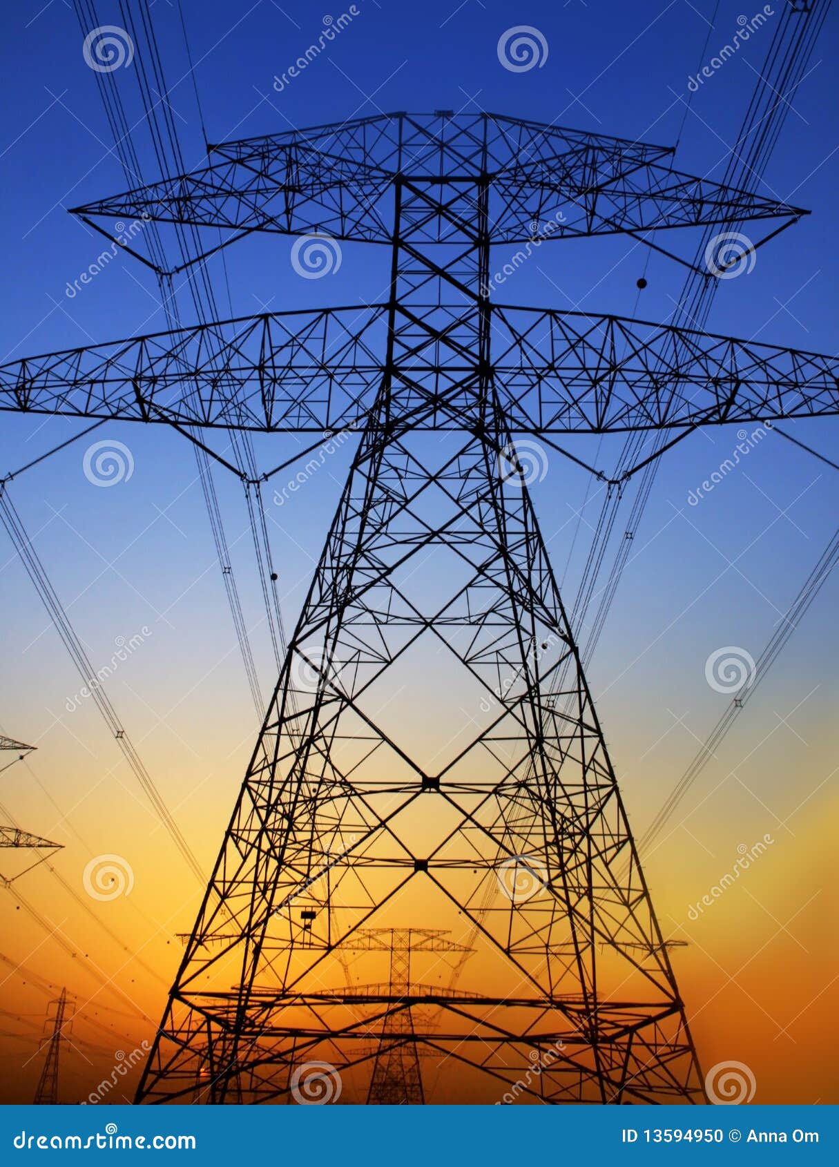 Electricity Pylon stock photo. Image of harm, ecologically - 13594950