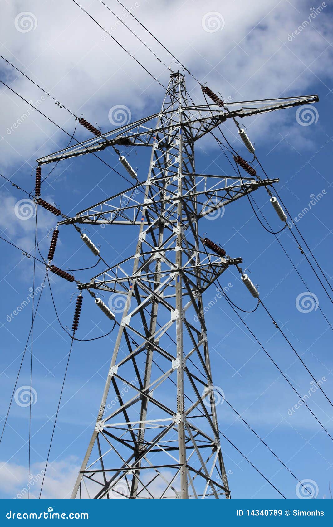 Electricity Pylon stock image. Image of structure, energy - 14340789