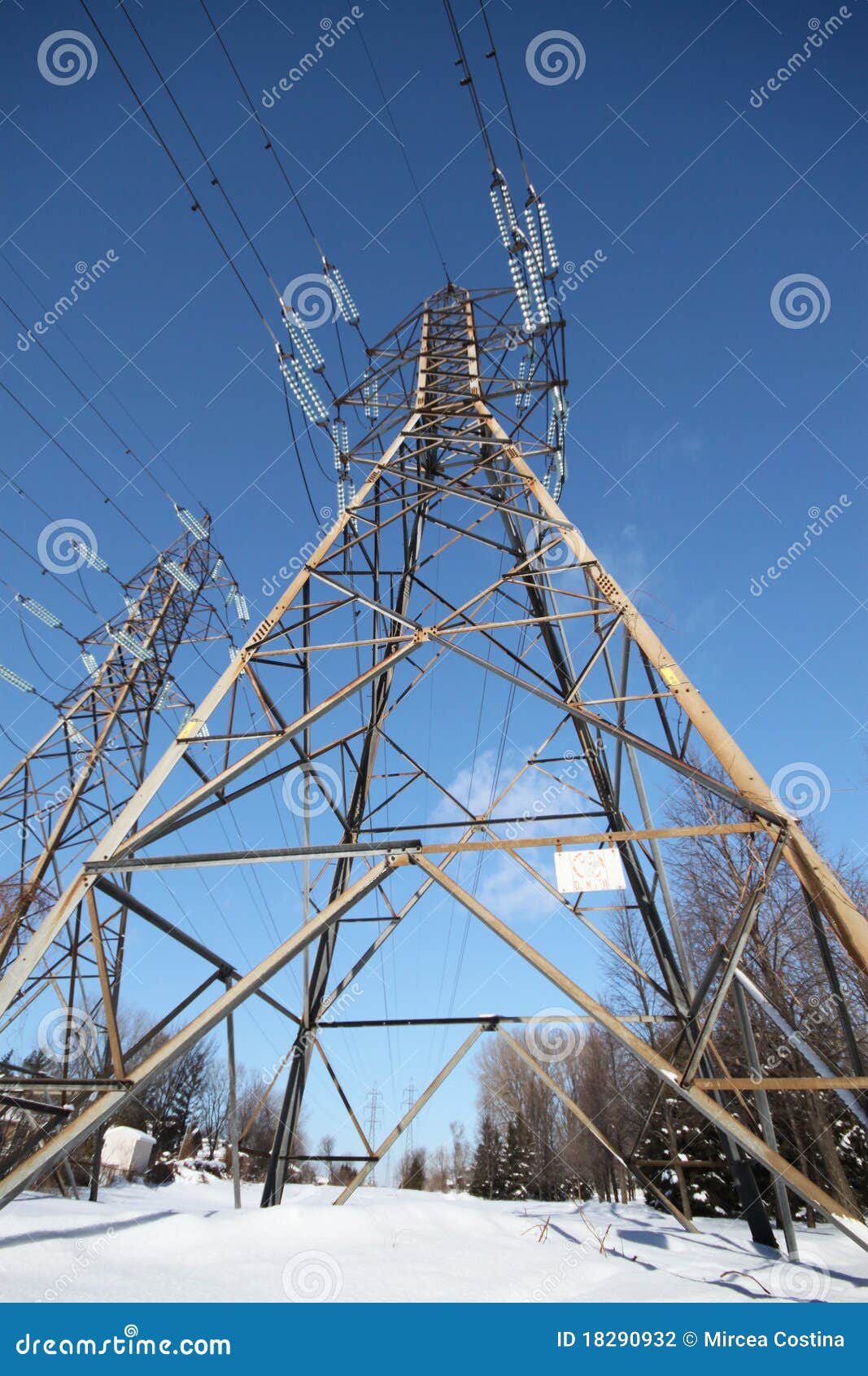 Electricity pylon stock photo. Image of electricity, network - 18290932
