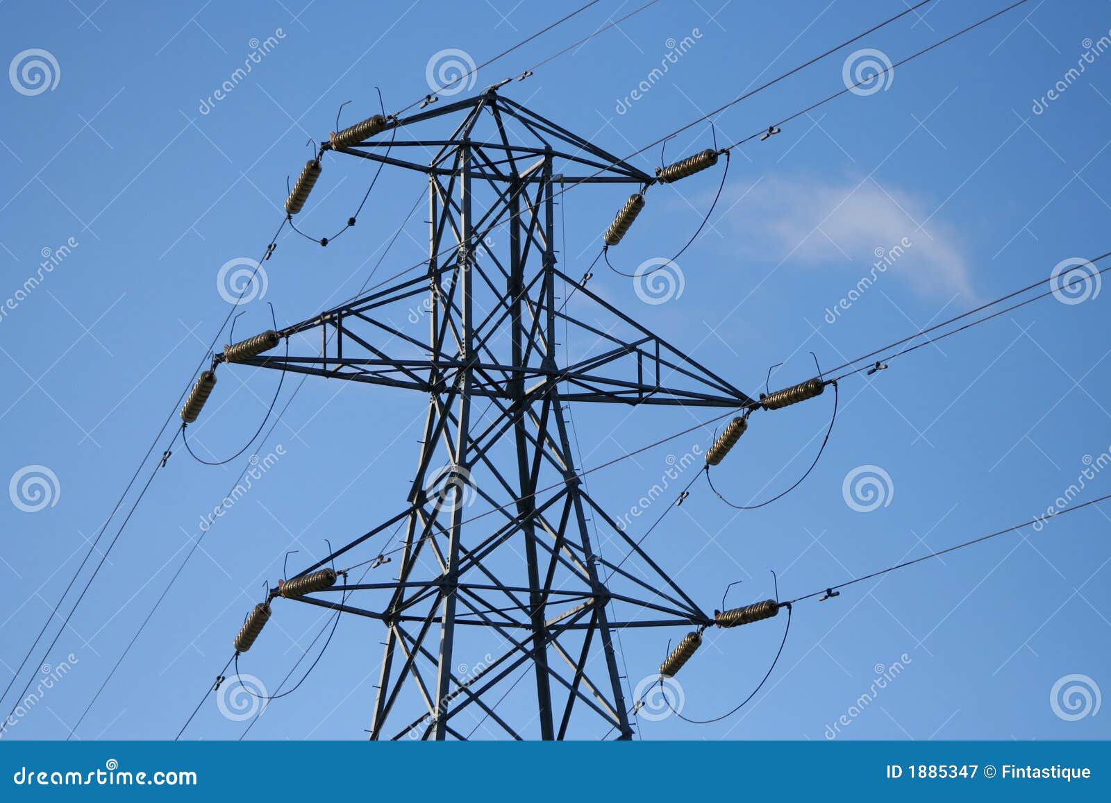 Electricity pylon stock image. Image of metal, dangerous - 1885347