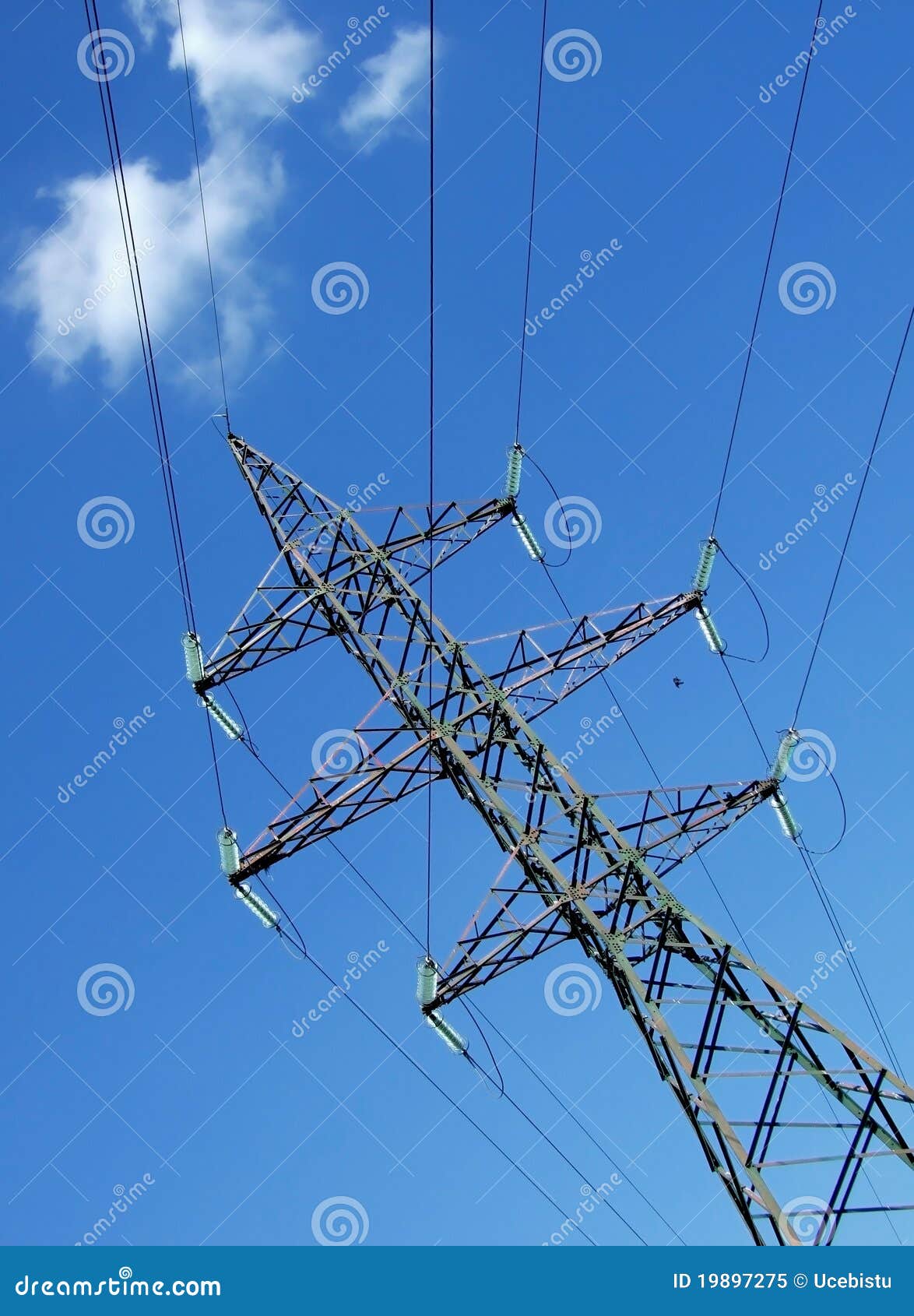 Electricity pylon stock image. Image of danger, dangerous - 19897275