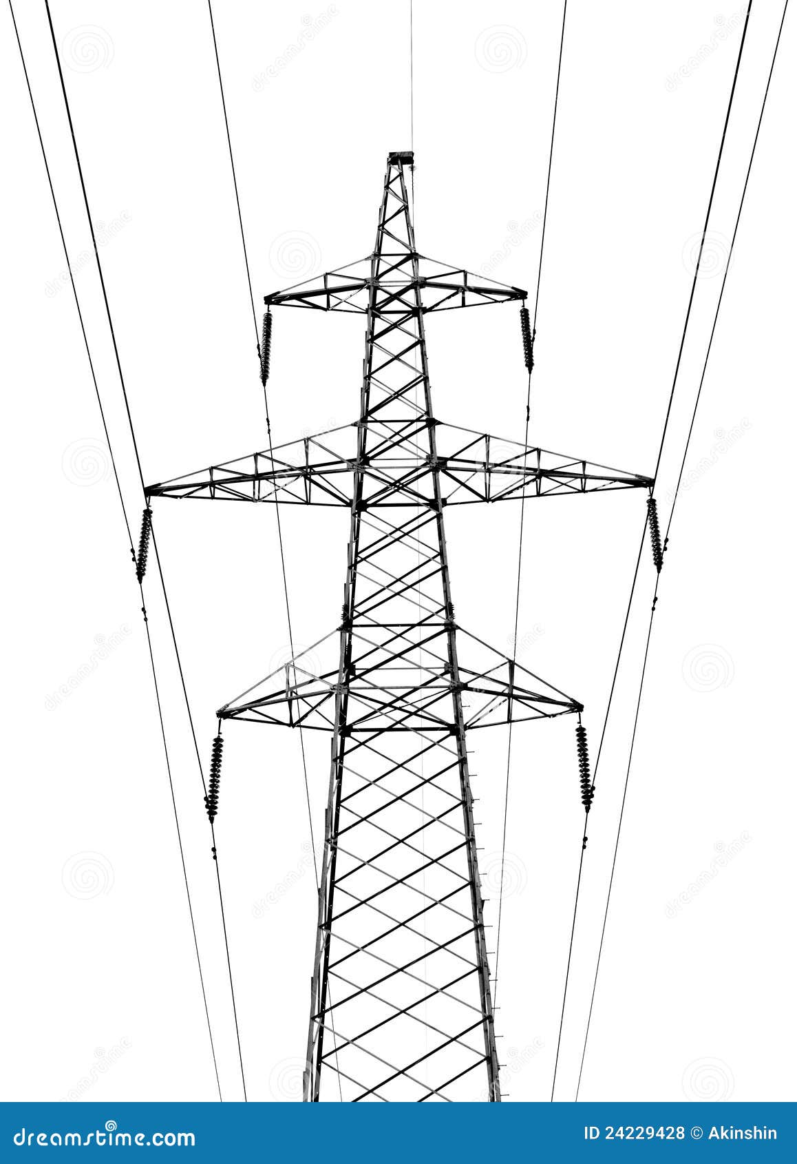 Electricity pylon stock photo. Image of pillar, industry - 24229428