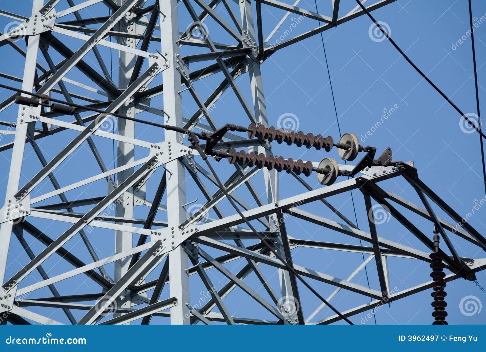 Electricity Pylon stock image. Image of energy, steel - 3962497