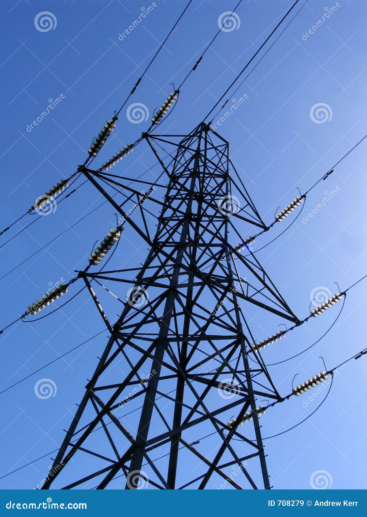 Electricity pylon stock image. Image of electric, network - 708279
