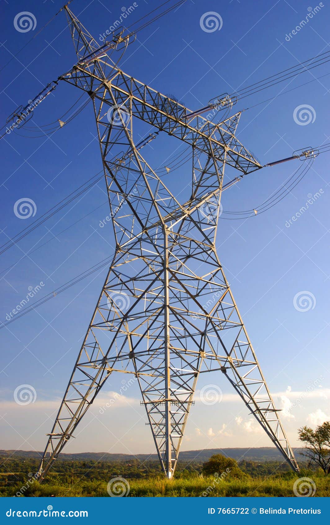 An electricity Pylon stock photo. Image of outdoor, equipment - 7665722
