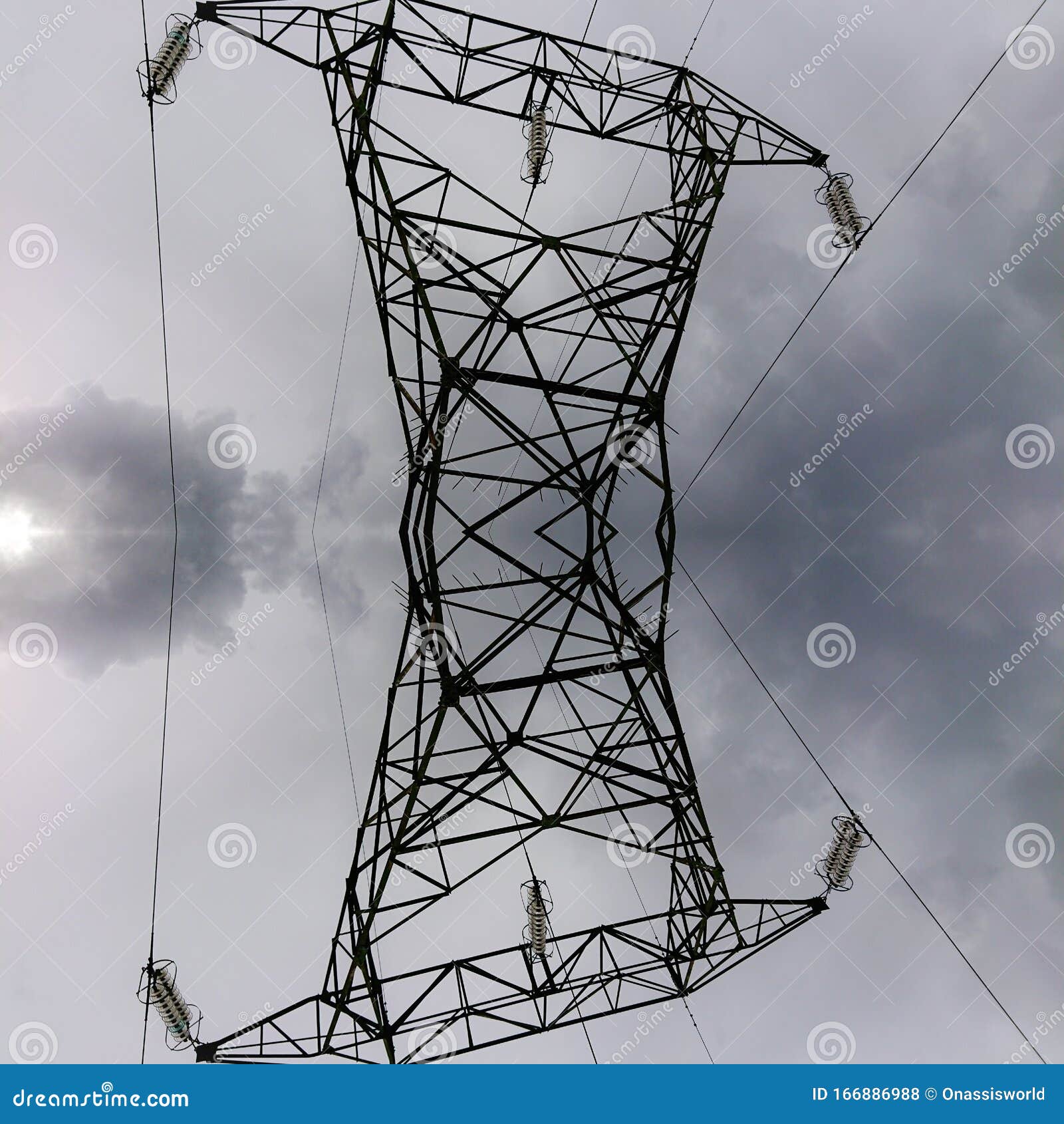 Electricity Pylon Abstract Grey Art Stock Photo - Image of abstract ...