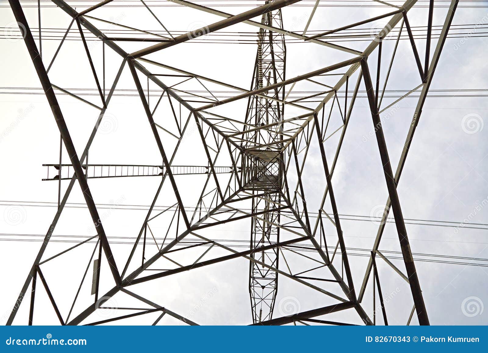 Electricity pylon stock image. Image of powerful, cold - 82670343