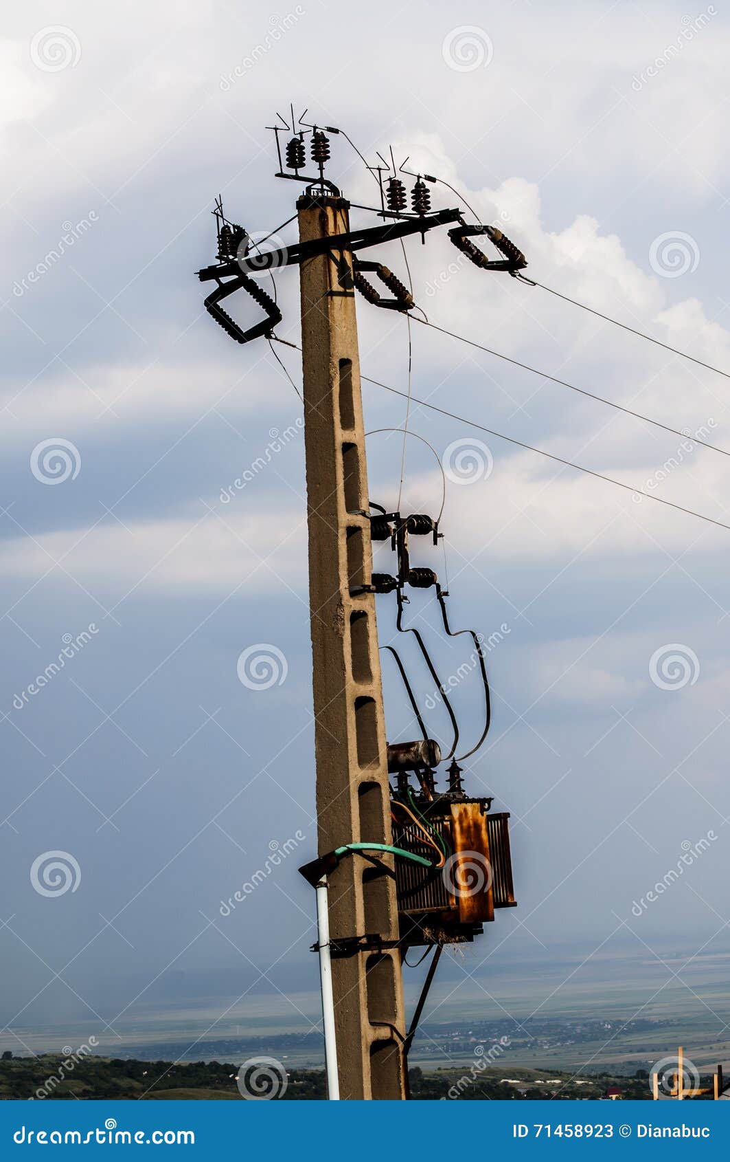 Electricity pylon stock image. Image of business, power - 71458923