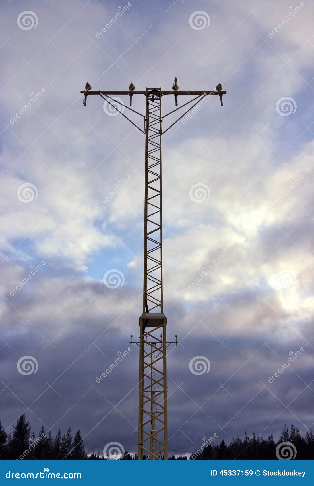 Electricity pylon stock image. Image of plants, plant - 45337159