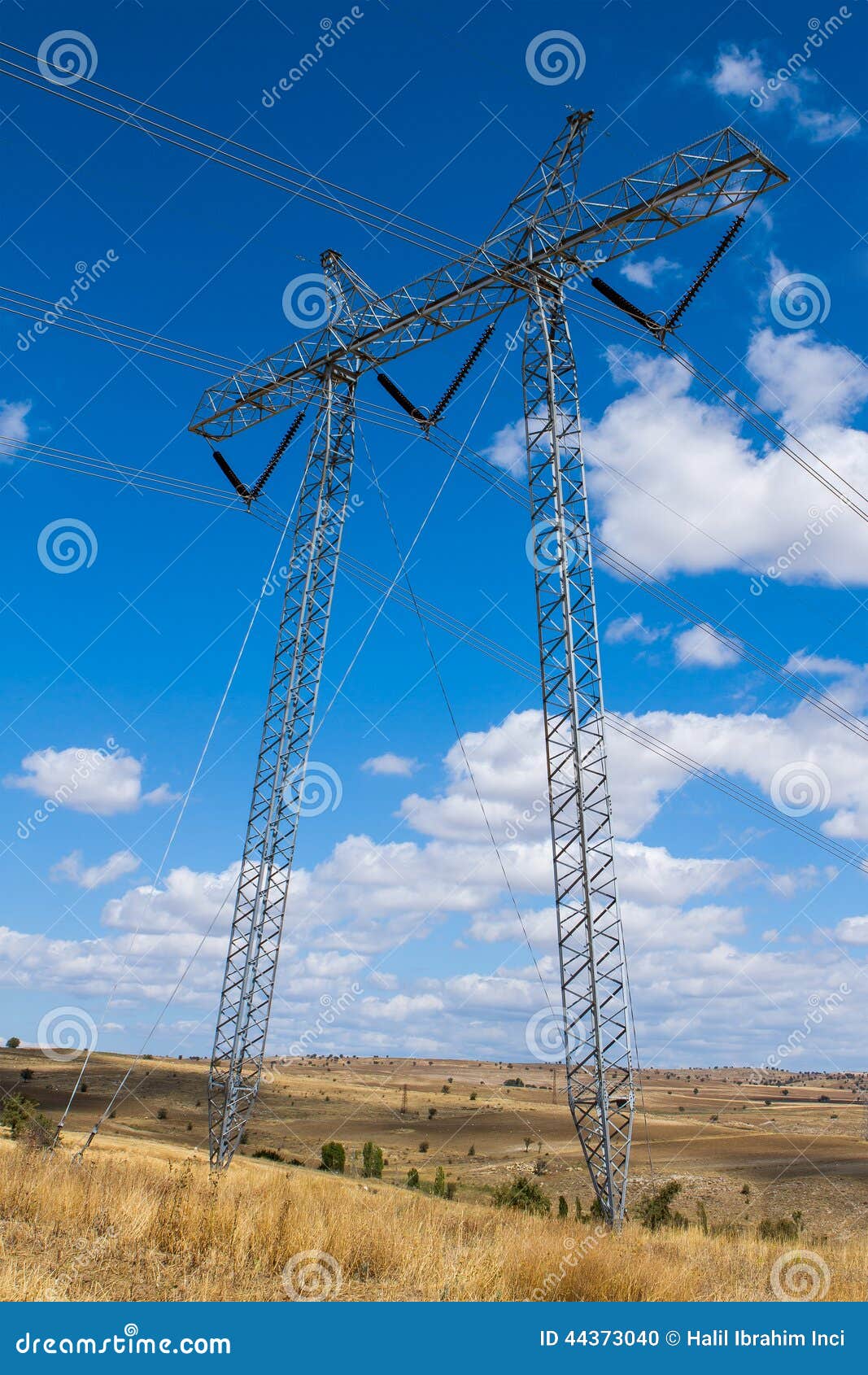 Electricity pylon stock photo. Image of electricity, close - 44373040