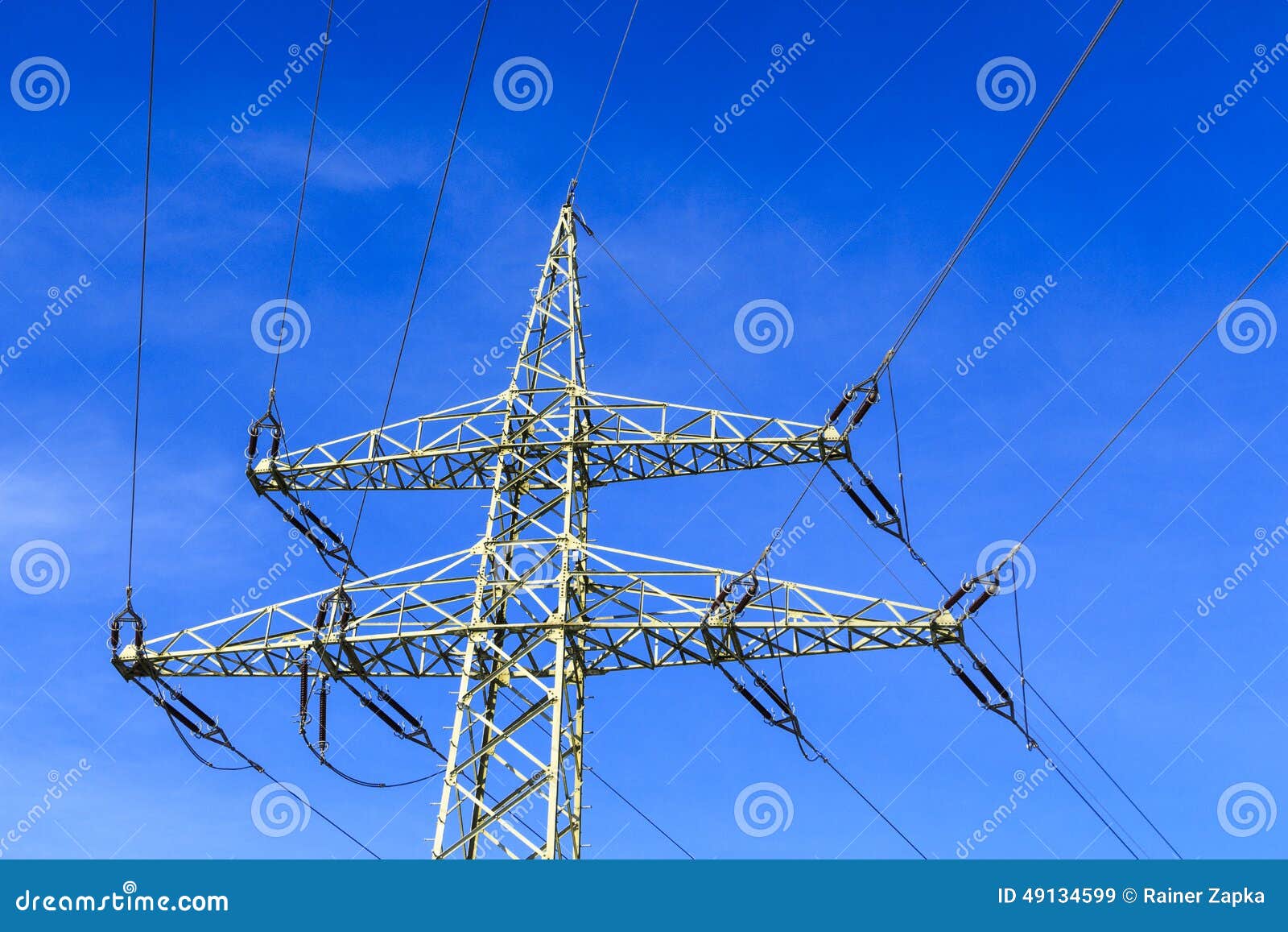 Electricity pylon stock image. Image of flow, connector - 49134599