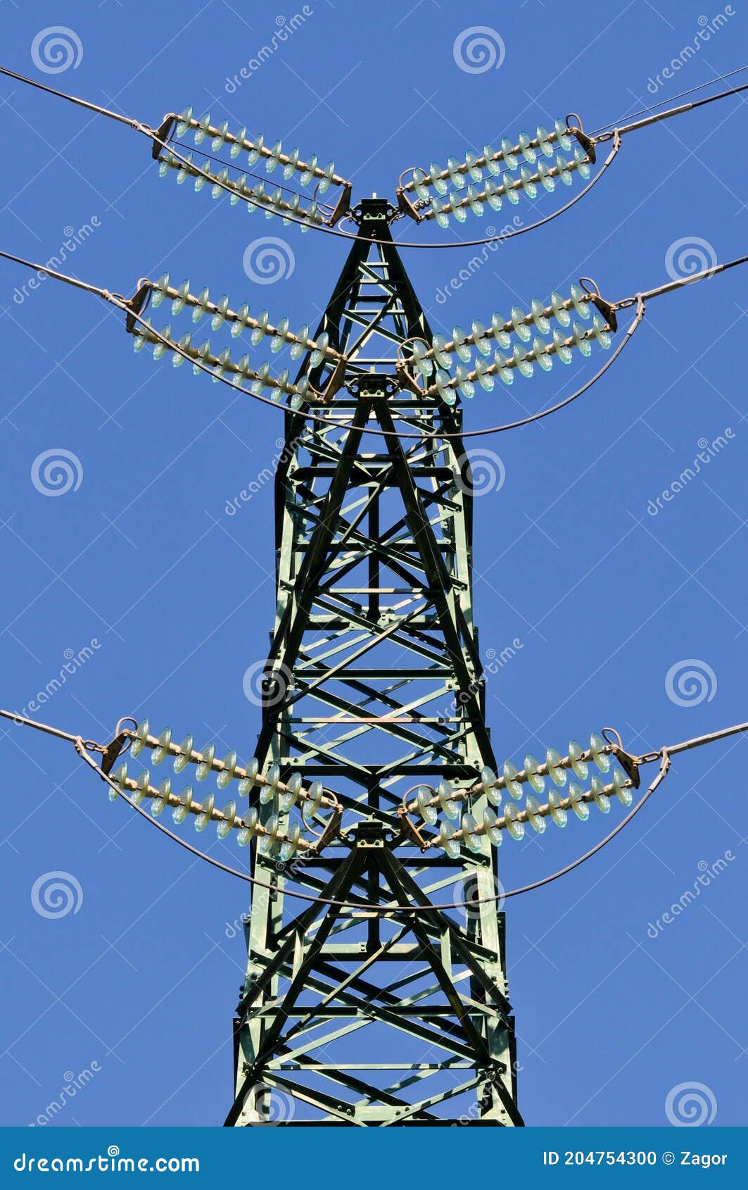 Electricity pylon stock photo. Image of pylon, industrial - 204754300