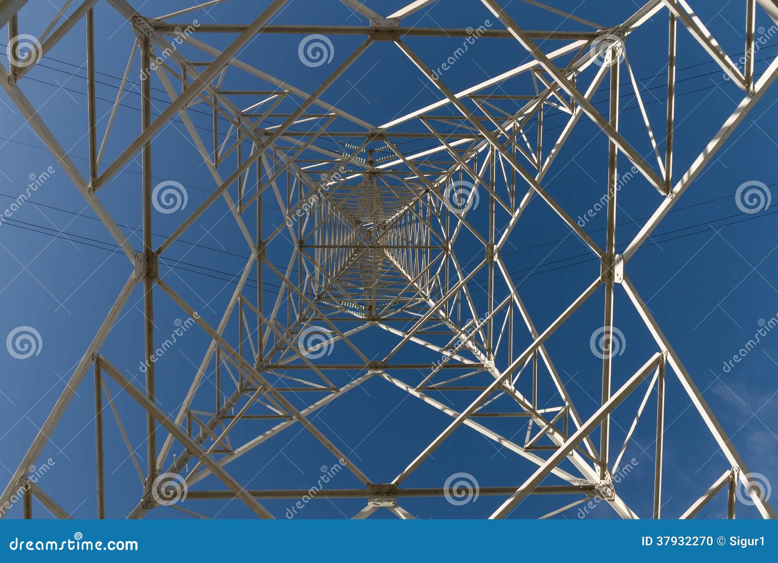 Electricity Pylon stock photo. Image of pyramid, electrical - 37932270