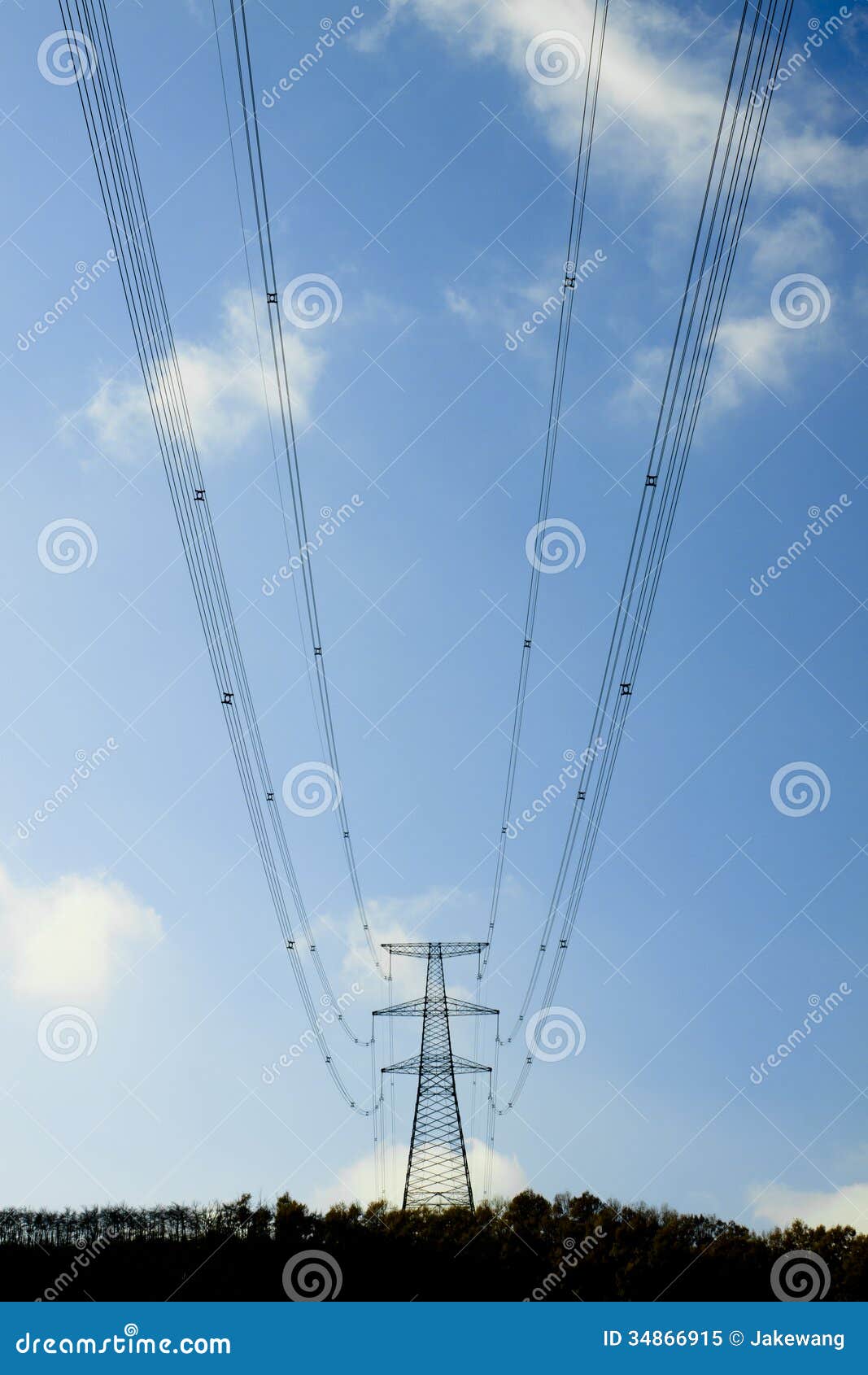 Electricity pylon stock image. Image of sources, cloud - 34866915
