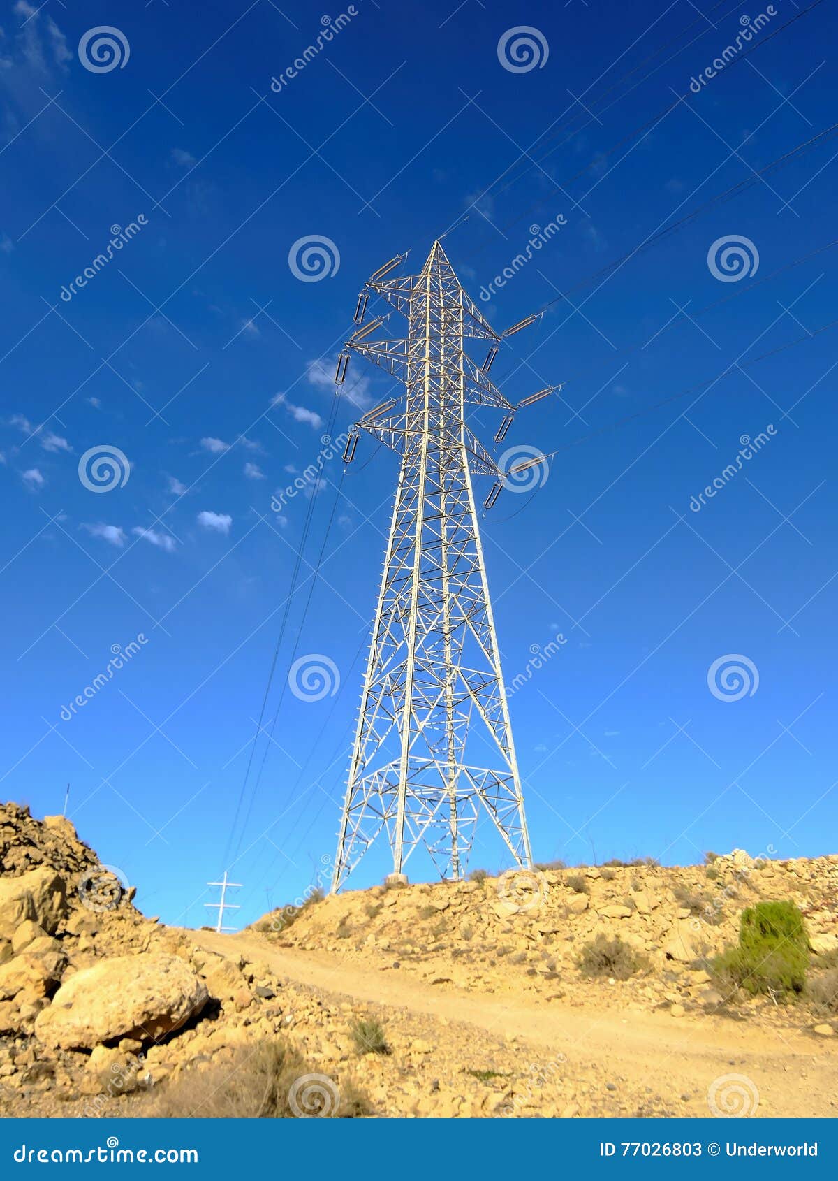 Electricity Pylon Pole stock image. Image of energy, environment - 77026803