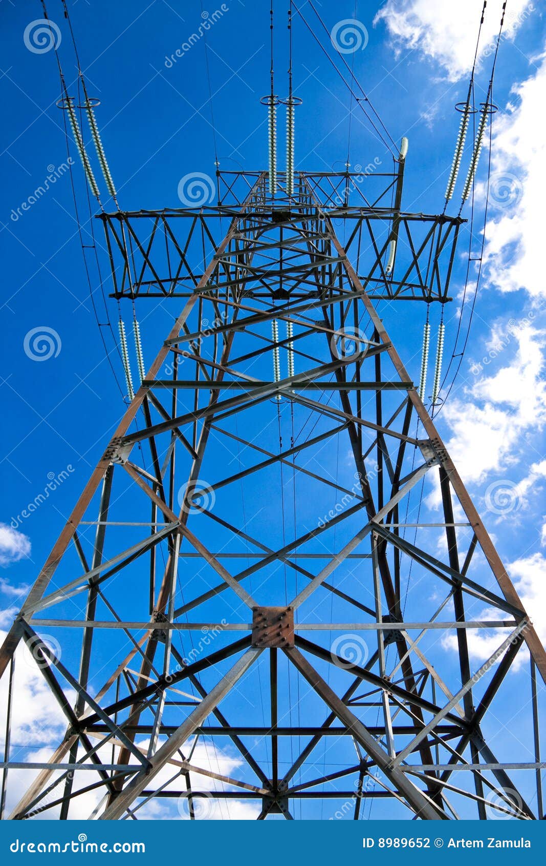Electricity pylon or tower stock photo. Image of frame - 8989652
