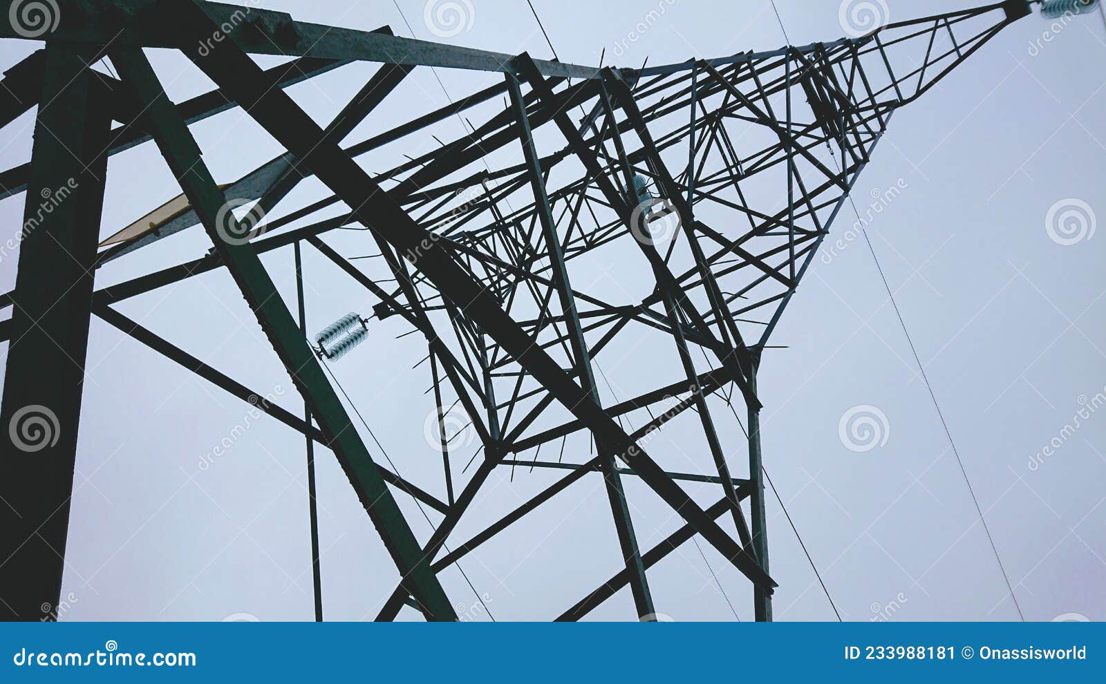 Electricity Pylon Tower. Power and Energy Stock Image - Image of ...
