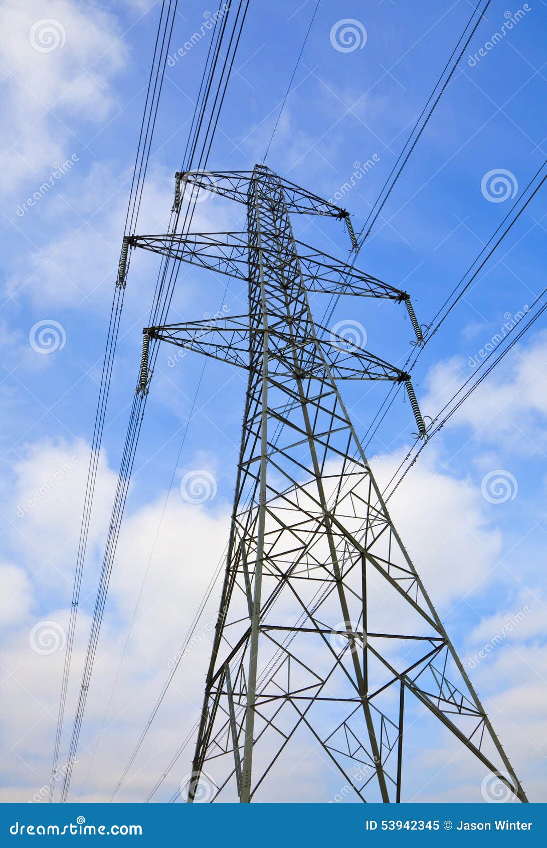 Electricity Pylon stock image. Image of antennae, broadcast - 53942345