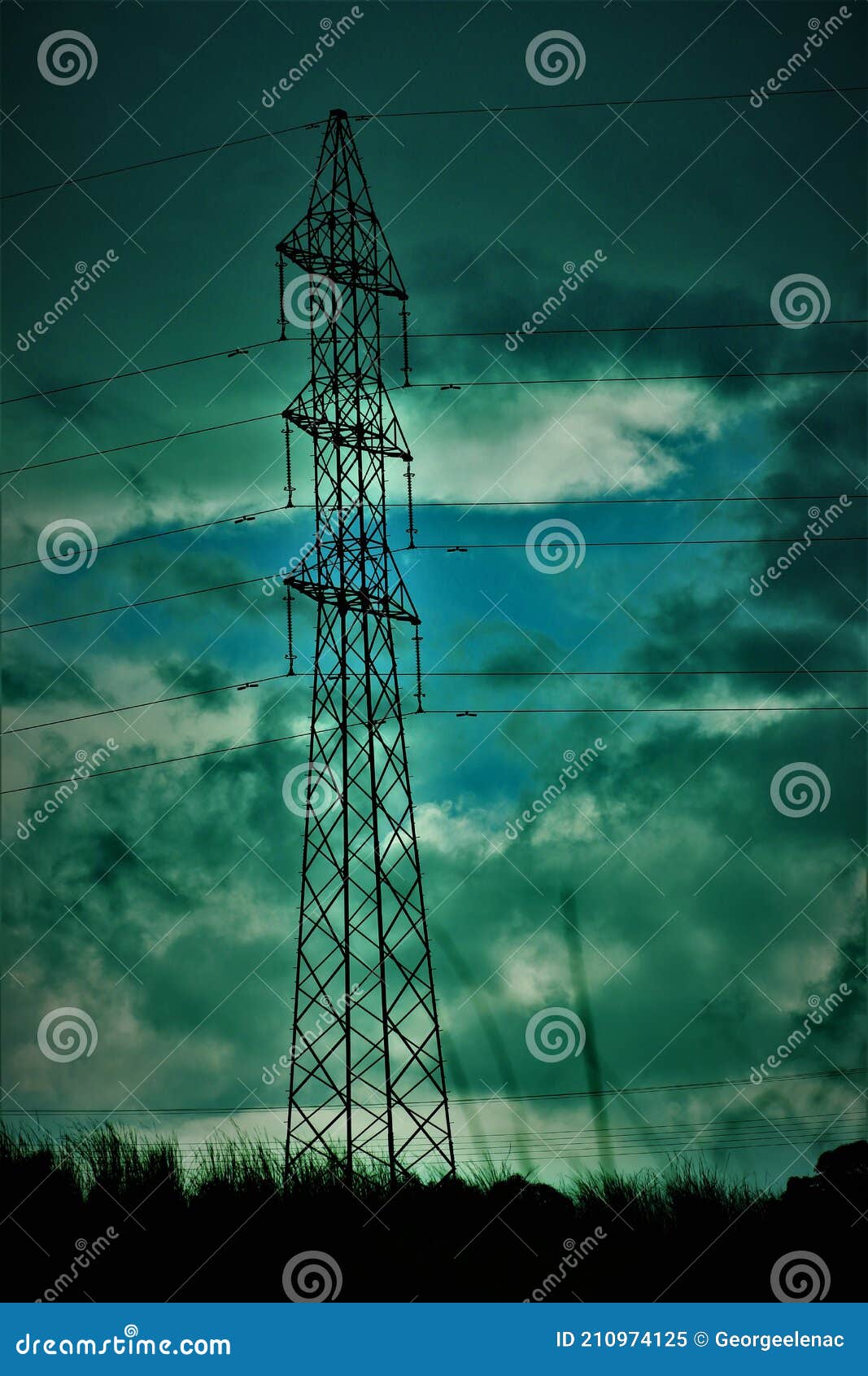 The Big Pylon Under Construction Royalty-Free Stock Photography ...