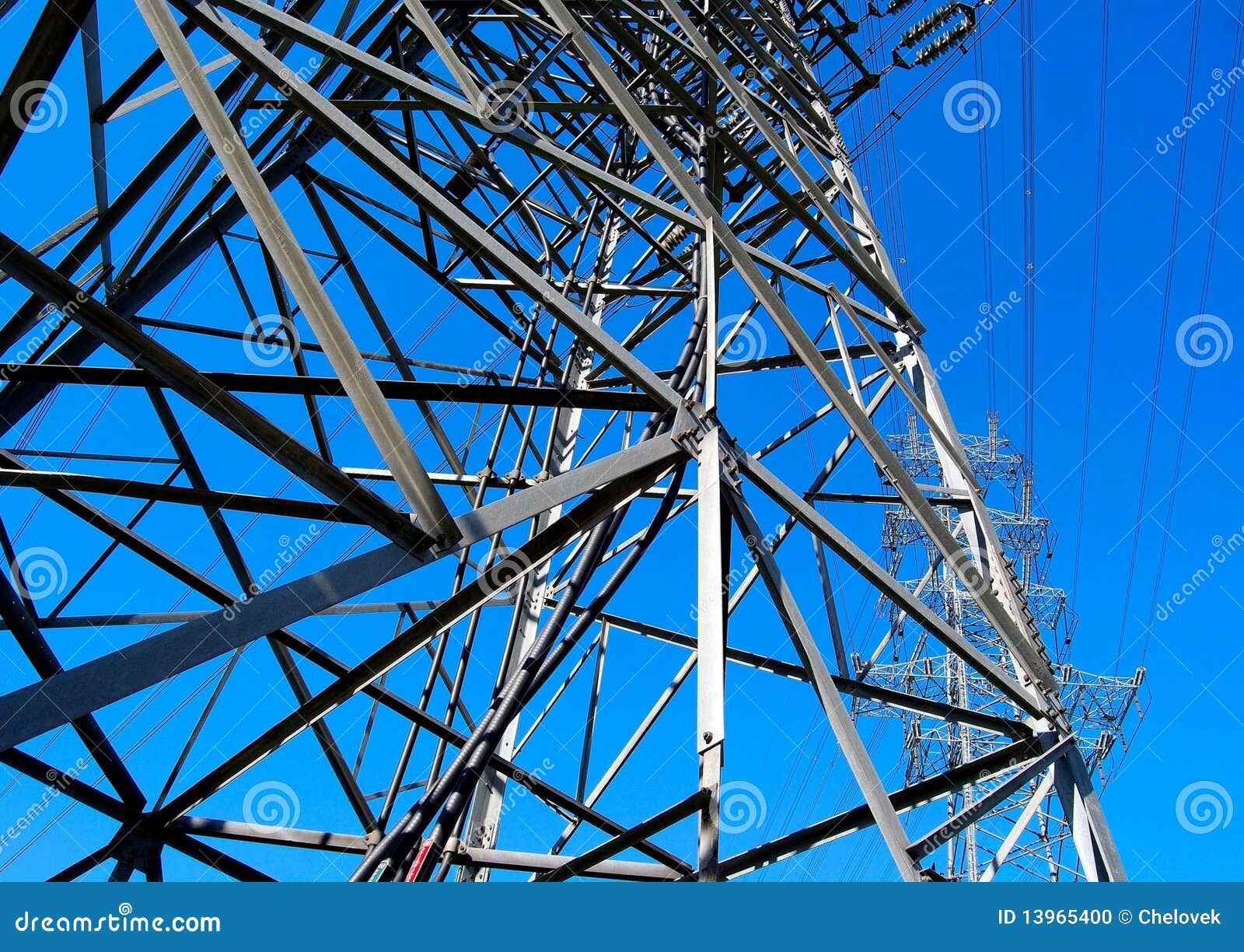 Electricity pylons stock photo. Image of structure, life - 13965400