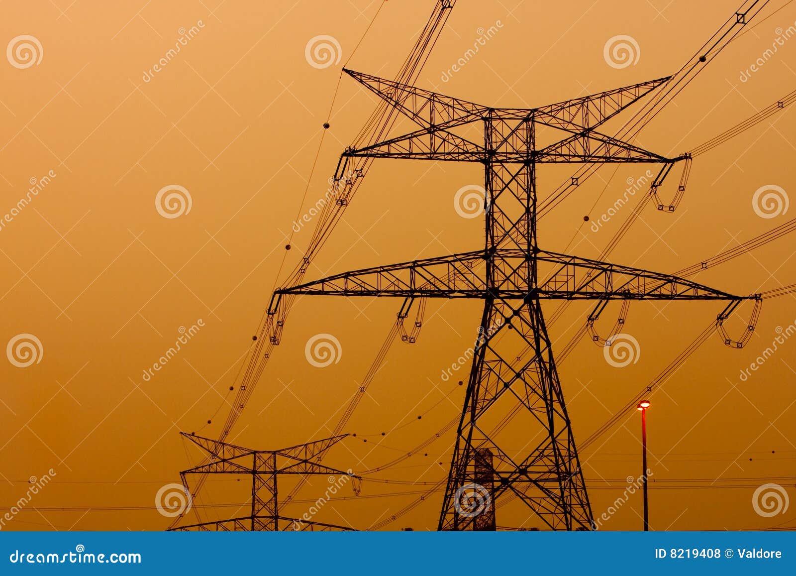 Electricity Pylons stock photo. Image of utility, steel - 8219408