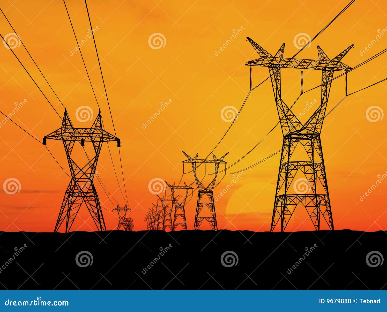 Electricity Pylons Royalty-Free Stock Photo | CartoonDealer.com #18087573
