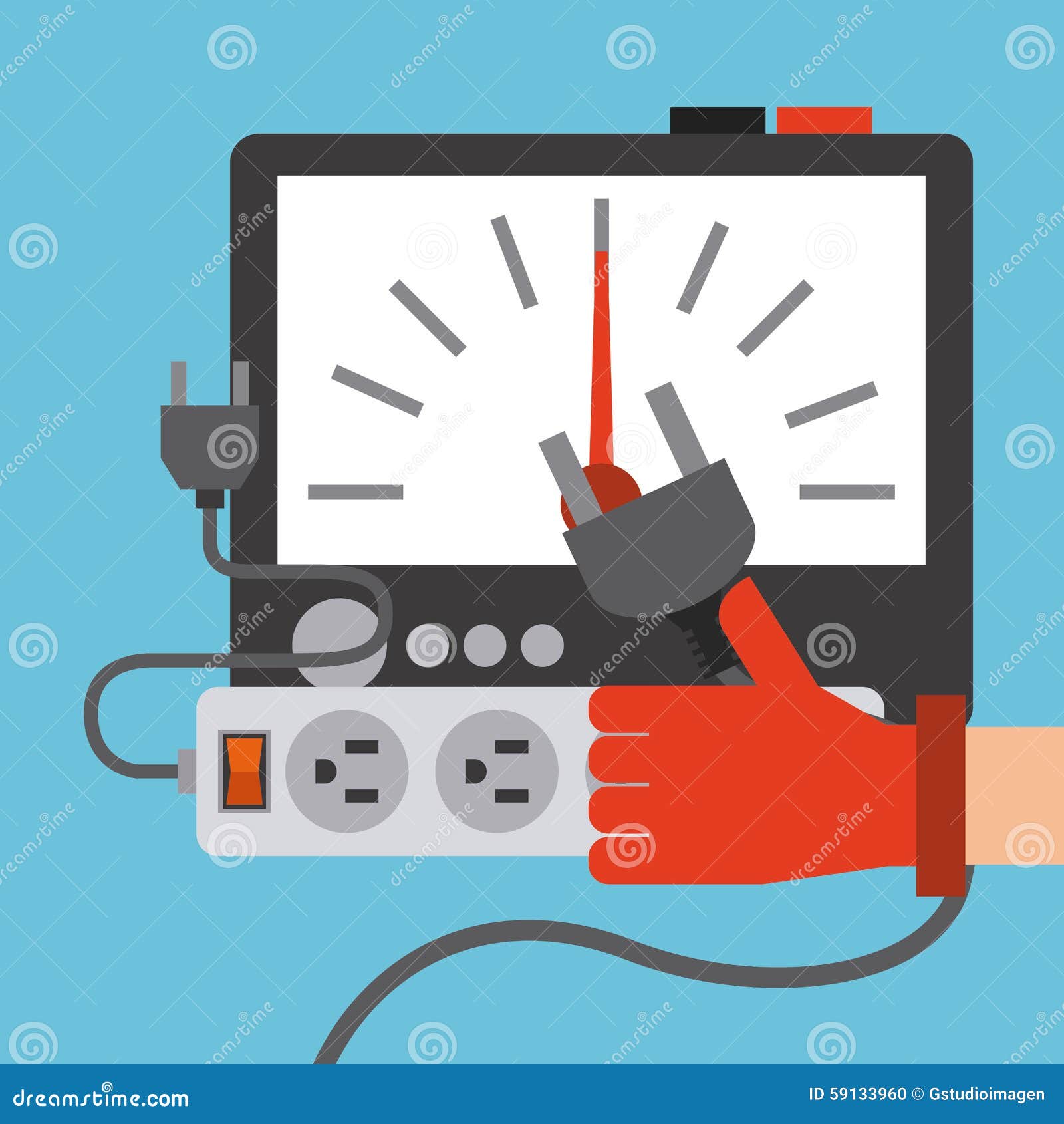 Electricity service stock vector. Illustration of power - 59133960