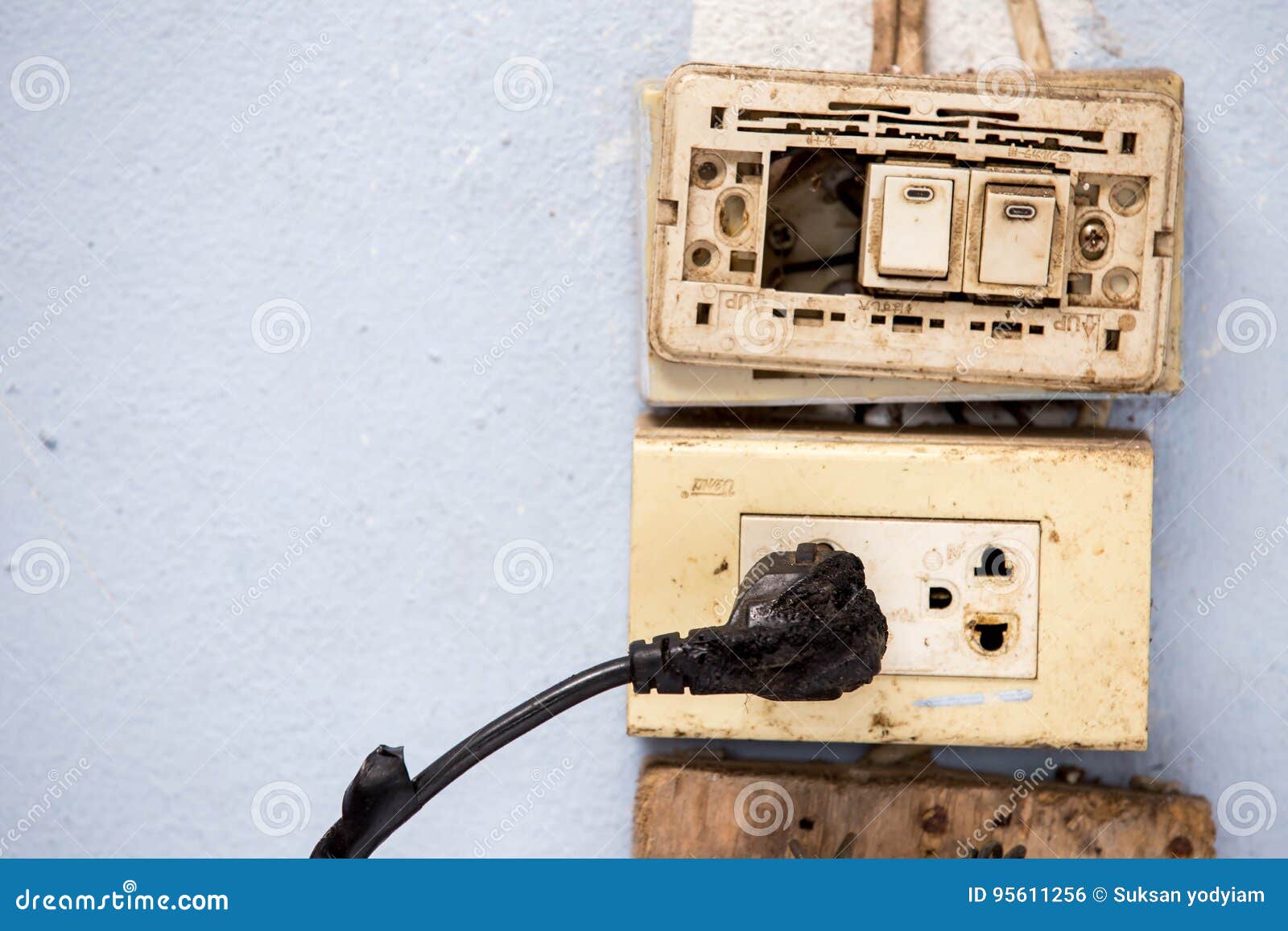 Electricity short circuit stock photo. Image of safe - 95611256