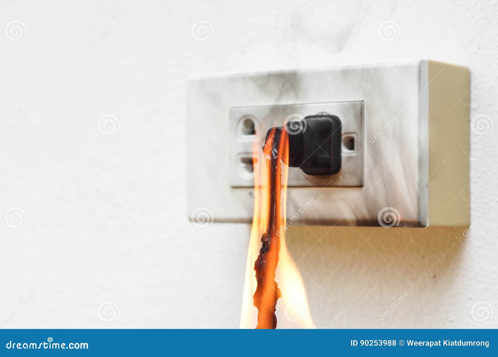 Electricity short circuit stock photo. Image of danger - 90253988