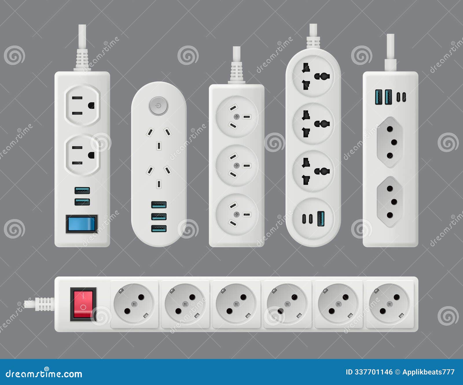 Types Of Connection Pipes 3D Royalty-Free Stock Image | CartoonDealer ...