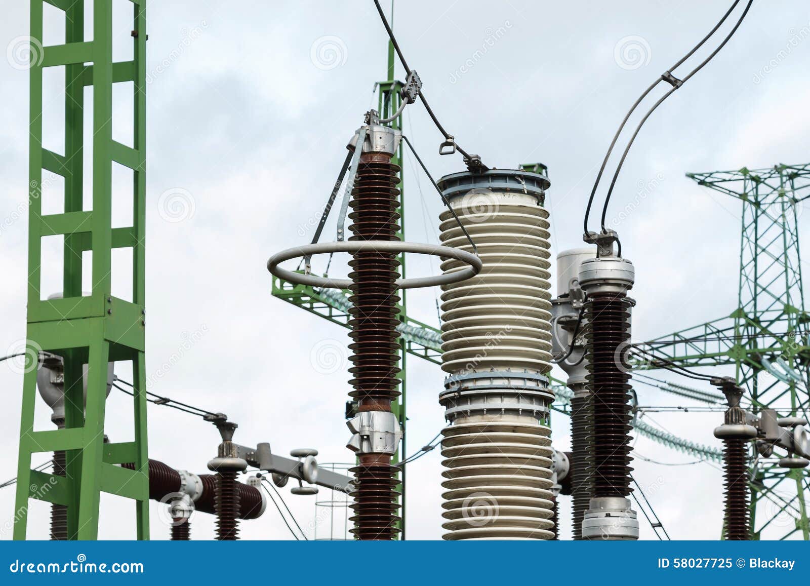 Electricity station stock image. Image of energetic, pylon - 58027725