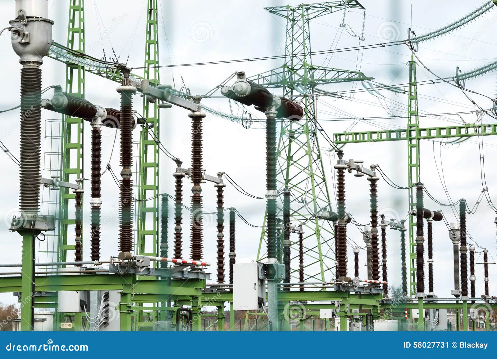 Electricity station stock image. Image of industrial - 58027731