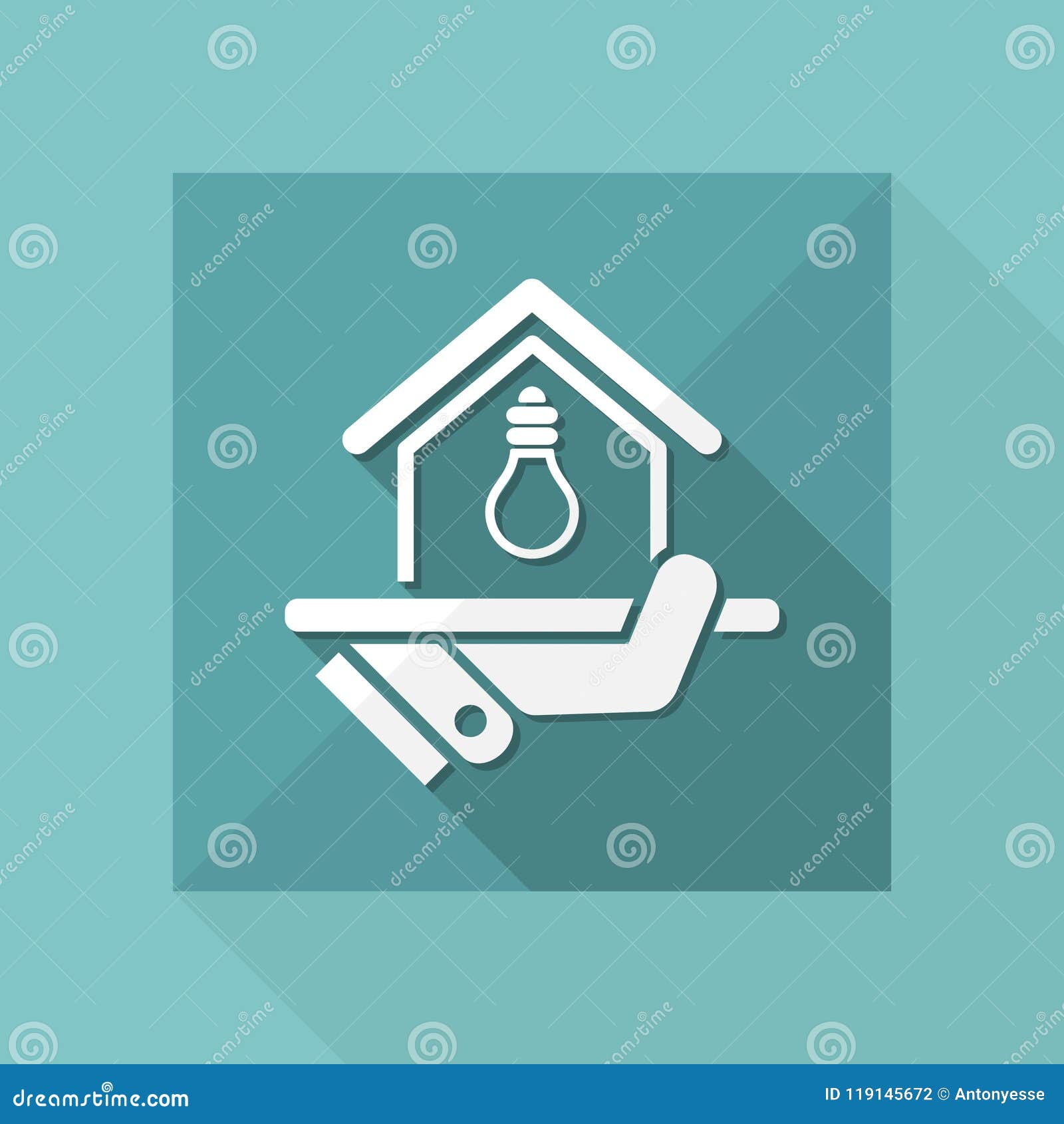 Electricity supply icon stock vector. Illustration of solution - 119145672