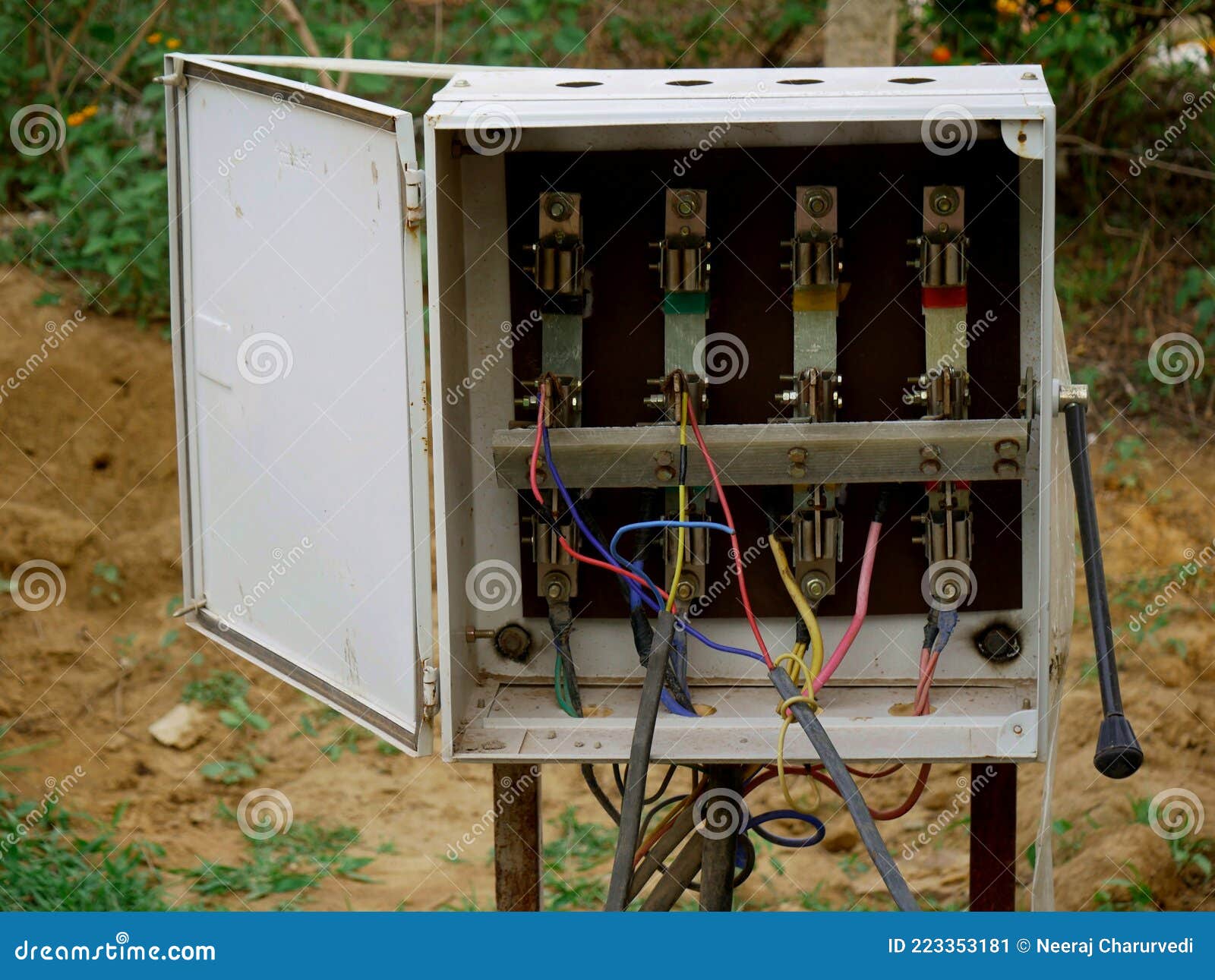 Electricity Supply Transformer Presenting with Multiple Wire Connection ...