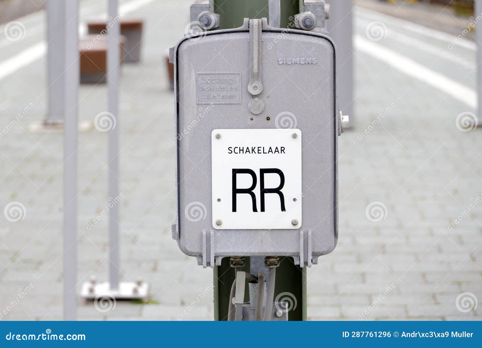 Electricity Switch in Casing on the Platform on Station Zwolle ...