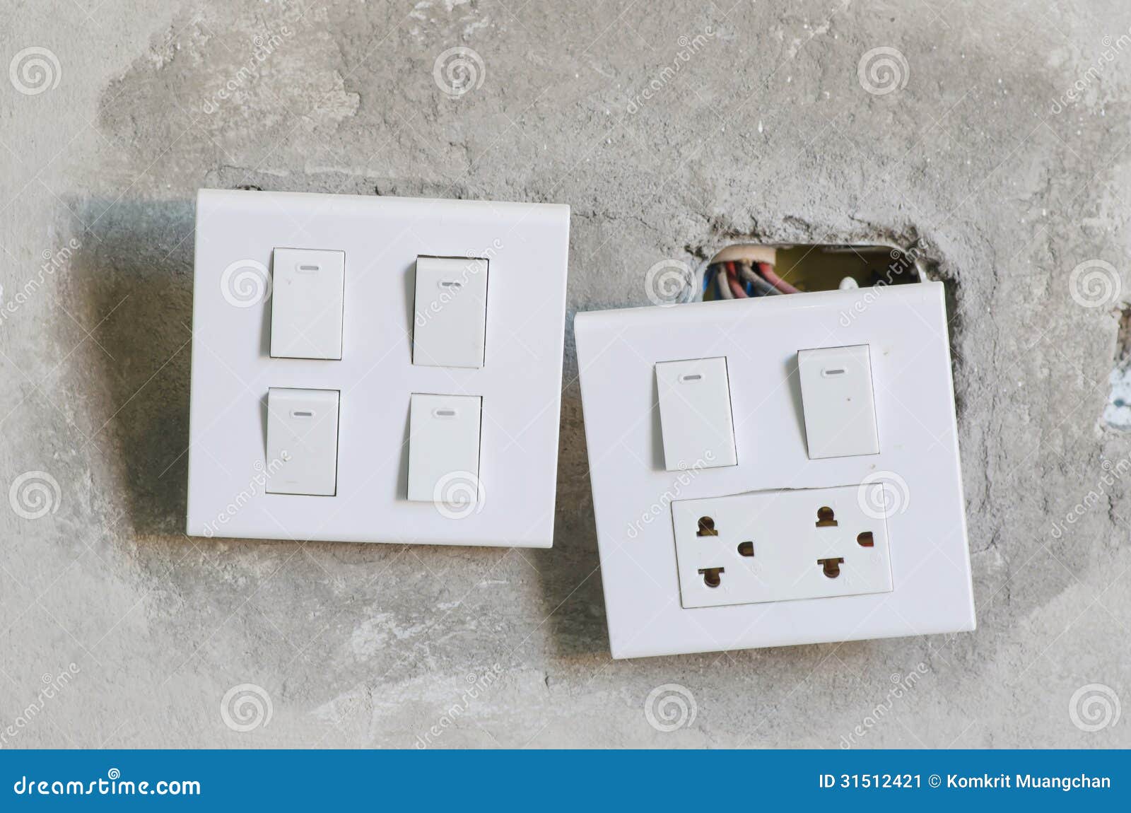 Electricity switch stock image. Image of connect, electric - 31512421