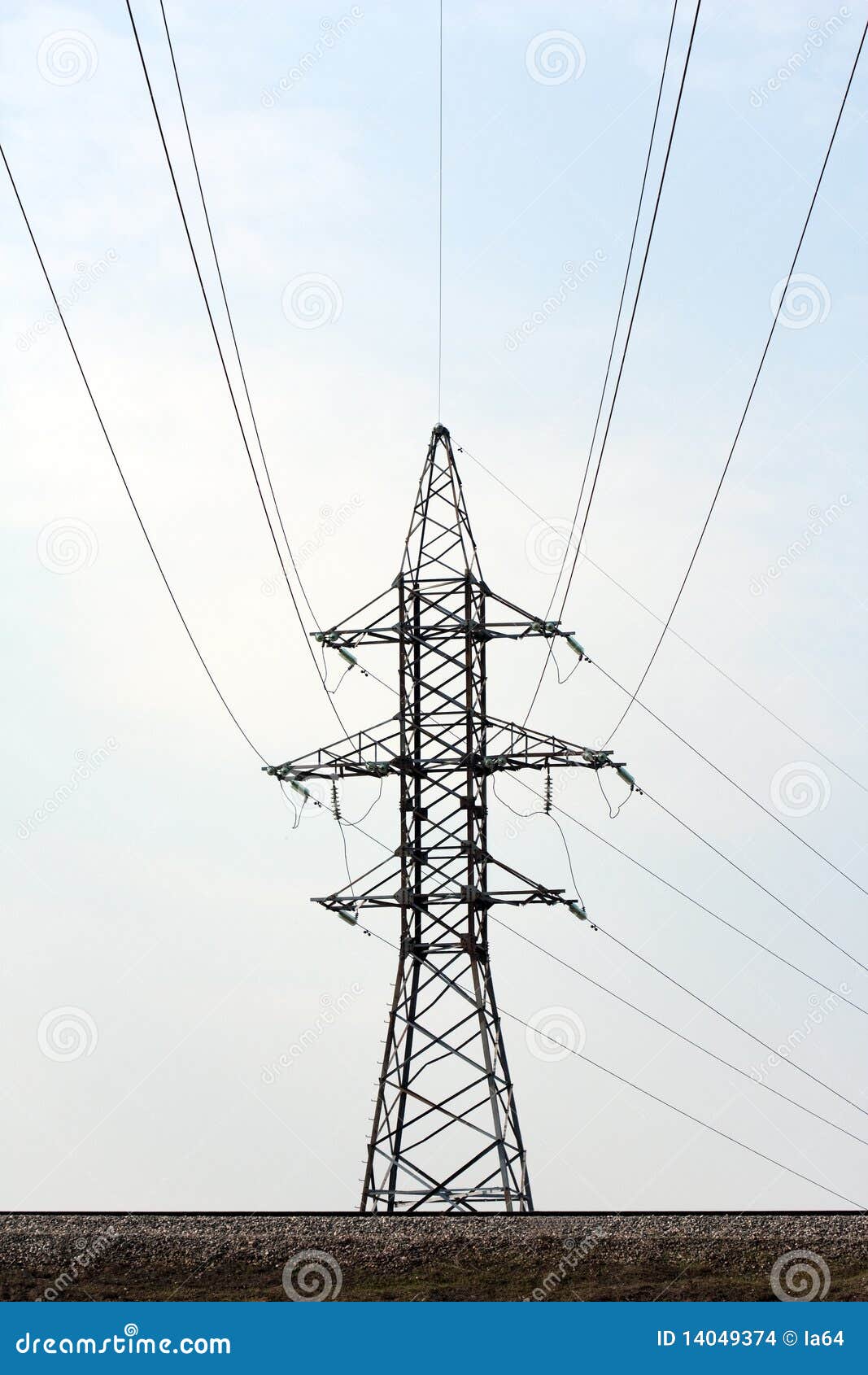 Electricity tower stock photo. Image of ground, metal - 14049374