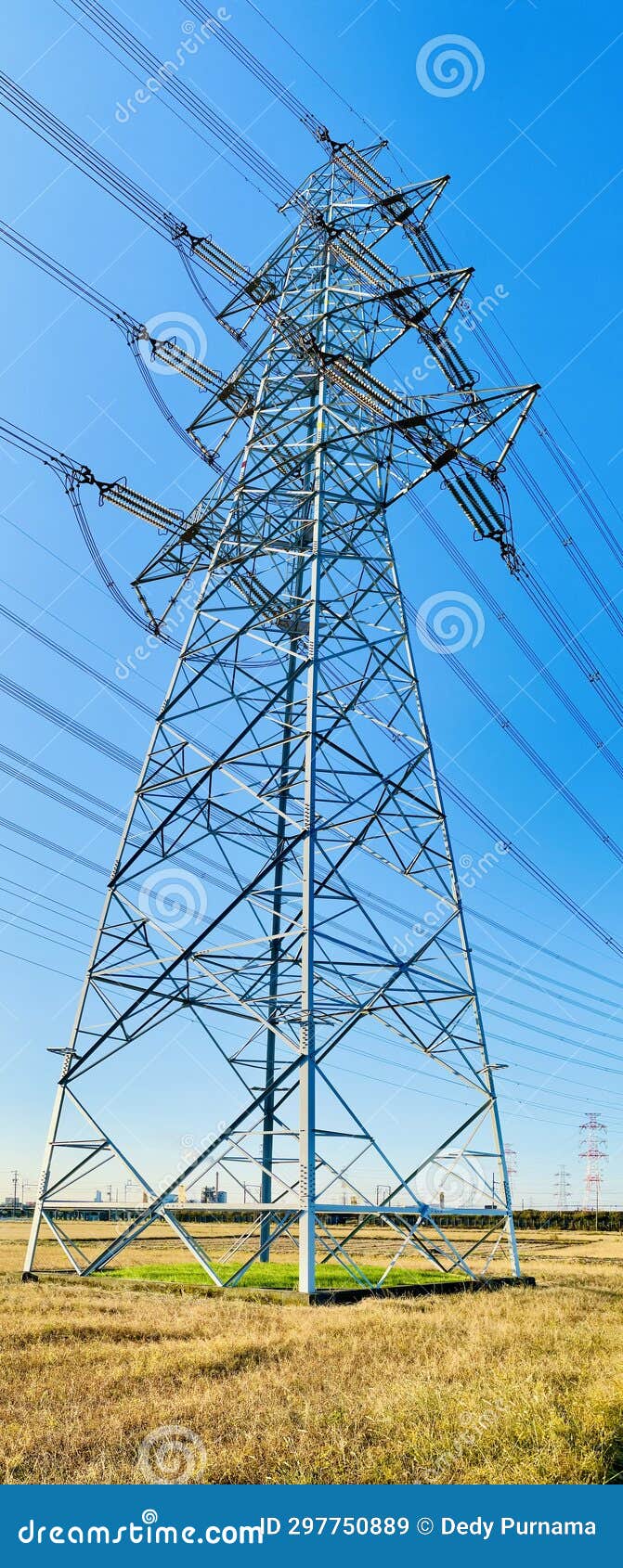 Electricity tower stock image. Image of network, conversion - 297750889