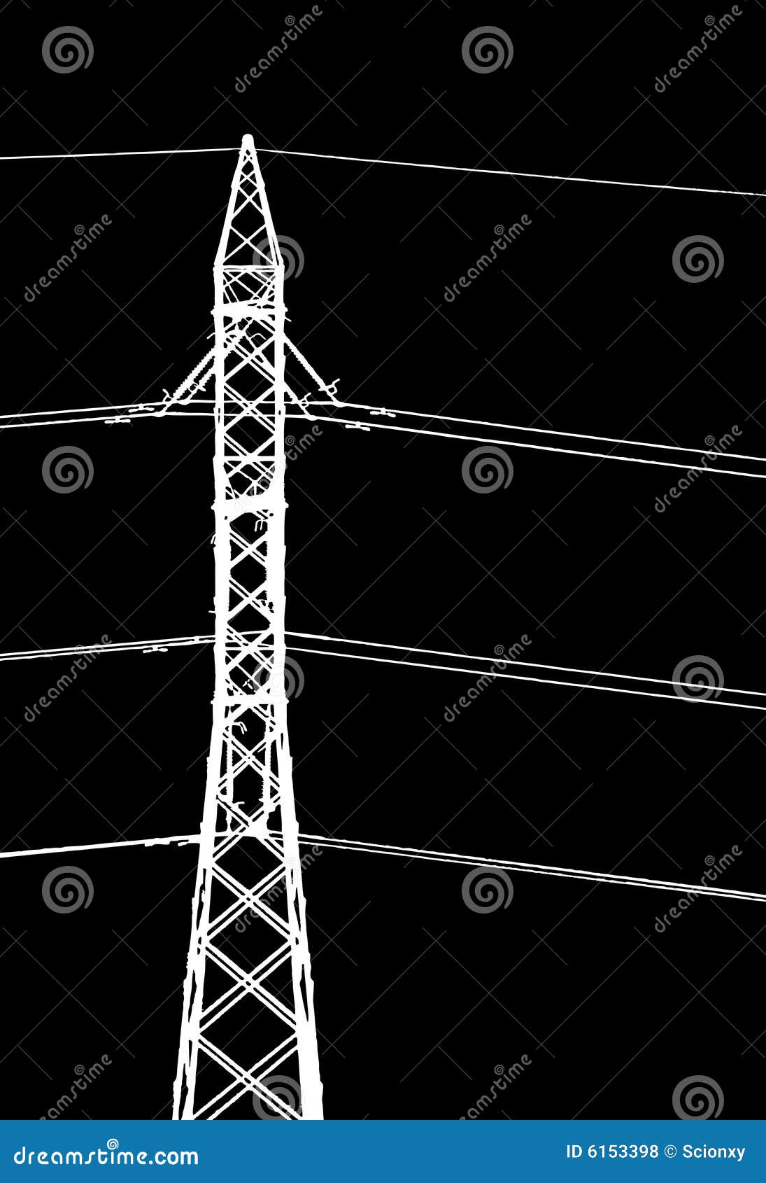 Electricity Tower Icon Vector. Transmission Tower Illustration Sign ...
