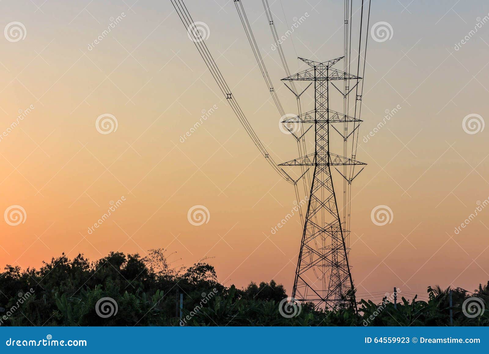 Electricity Tower and Electric Line Stock Image - Image of generation ...