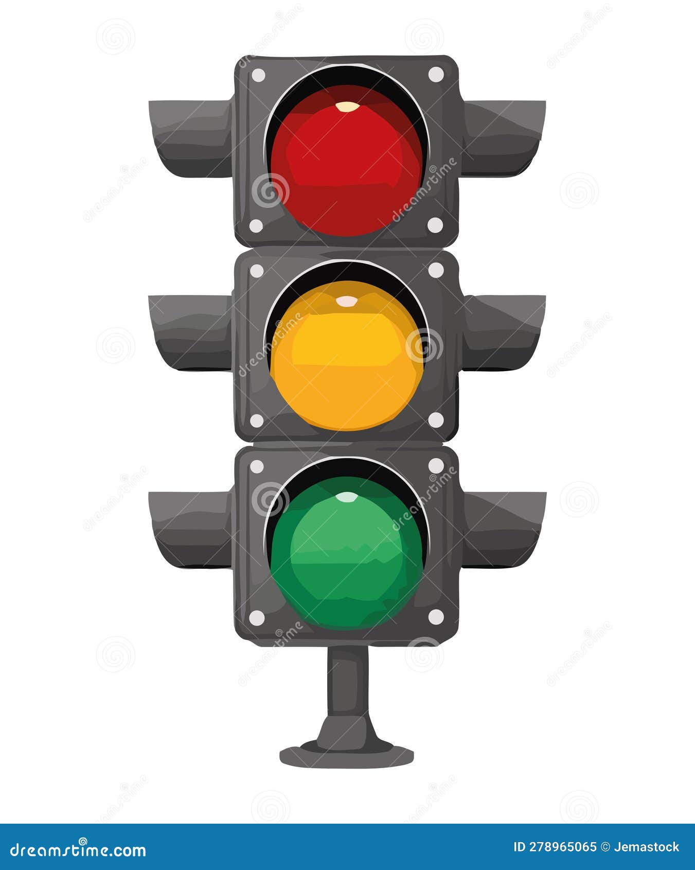 Electricity Traffic Stoplight Stock Vector - Illustration of semaphore ...