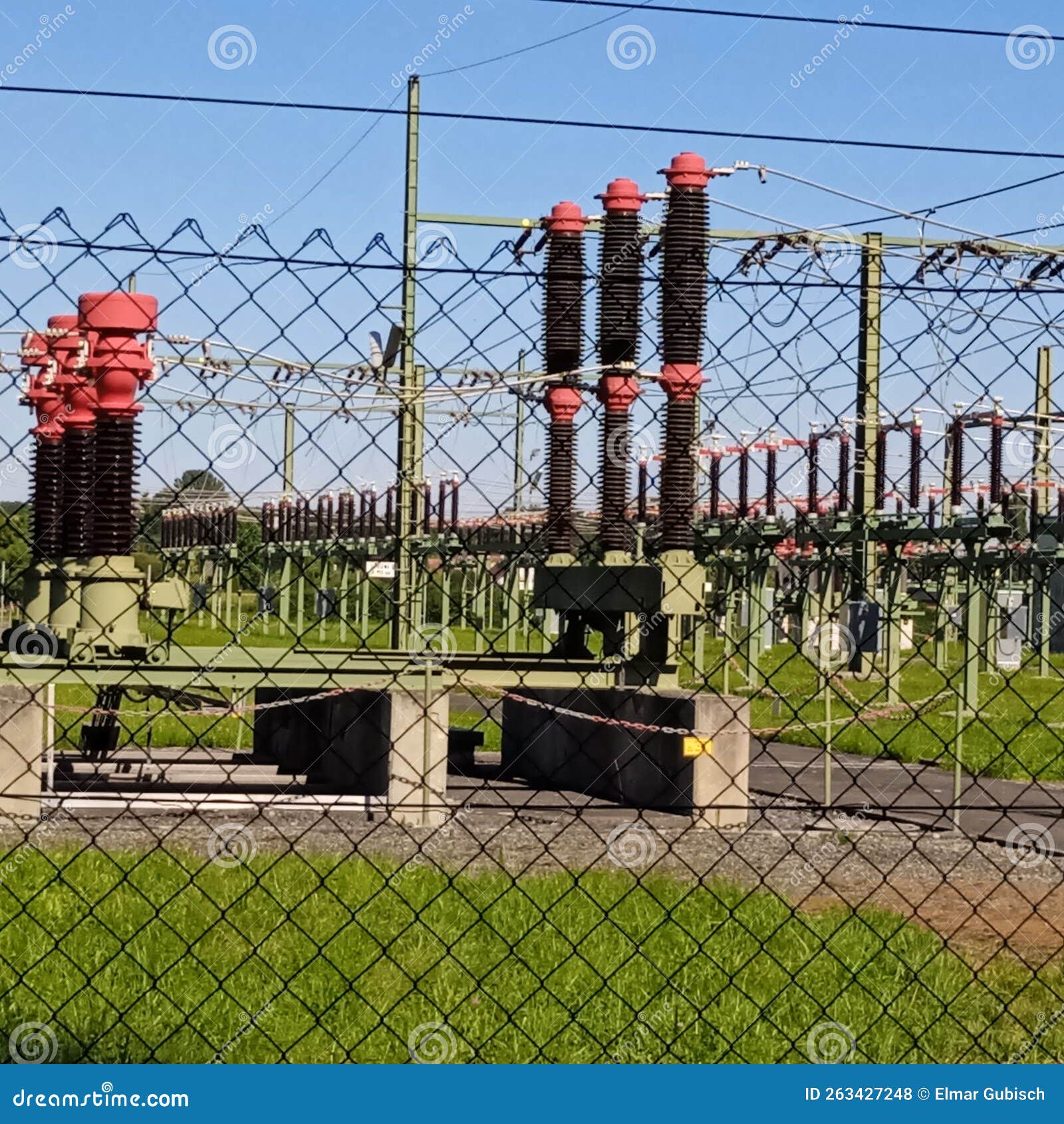 Electricity Transformer As Part of the Power Grid Stock Photo - Image ...