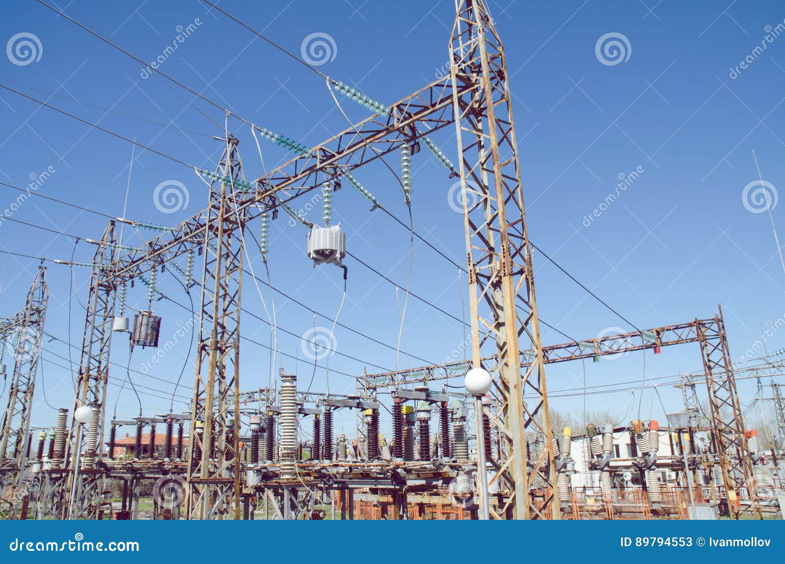Electricity Transmission Connected Stock Image - Image of ...