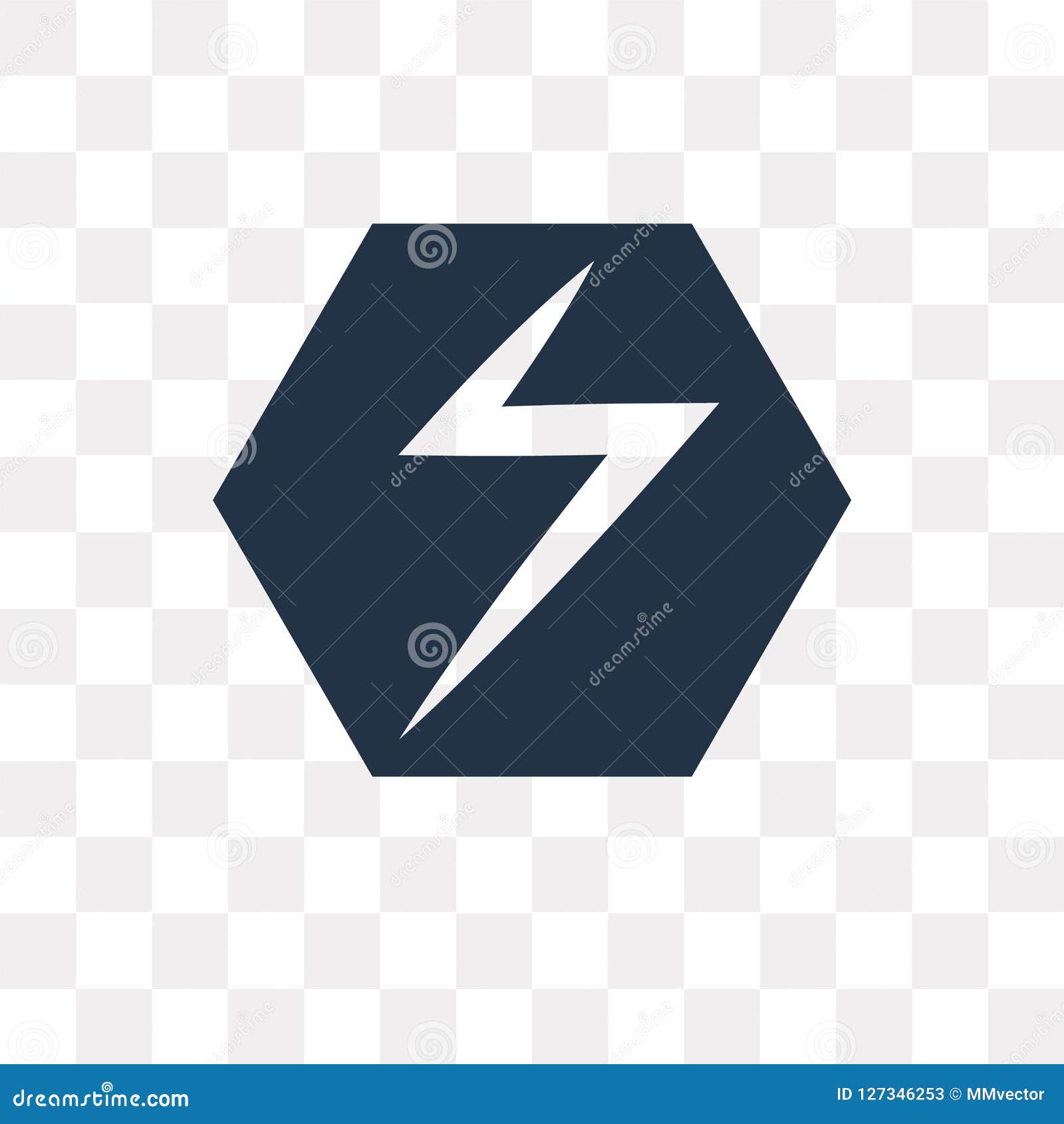 Electricity Vector Icon Isolated on Transparent Background, Electricity ...