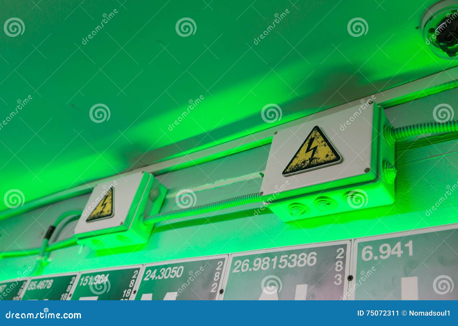 Electricity warning box stock image. Image of caution - 75072311