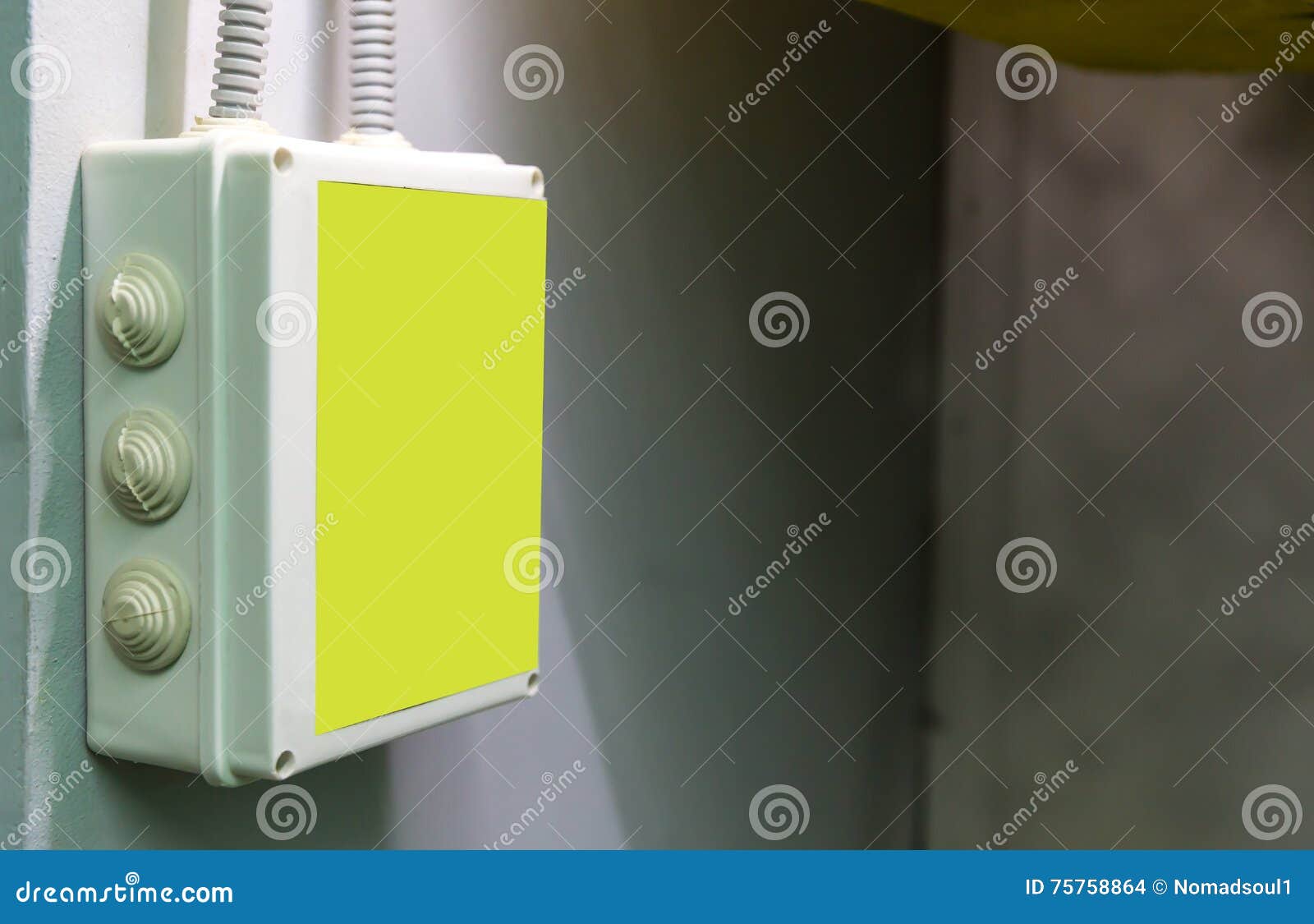 Electricity warning box stock photo. Image of power, extreme - 75758864