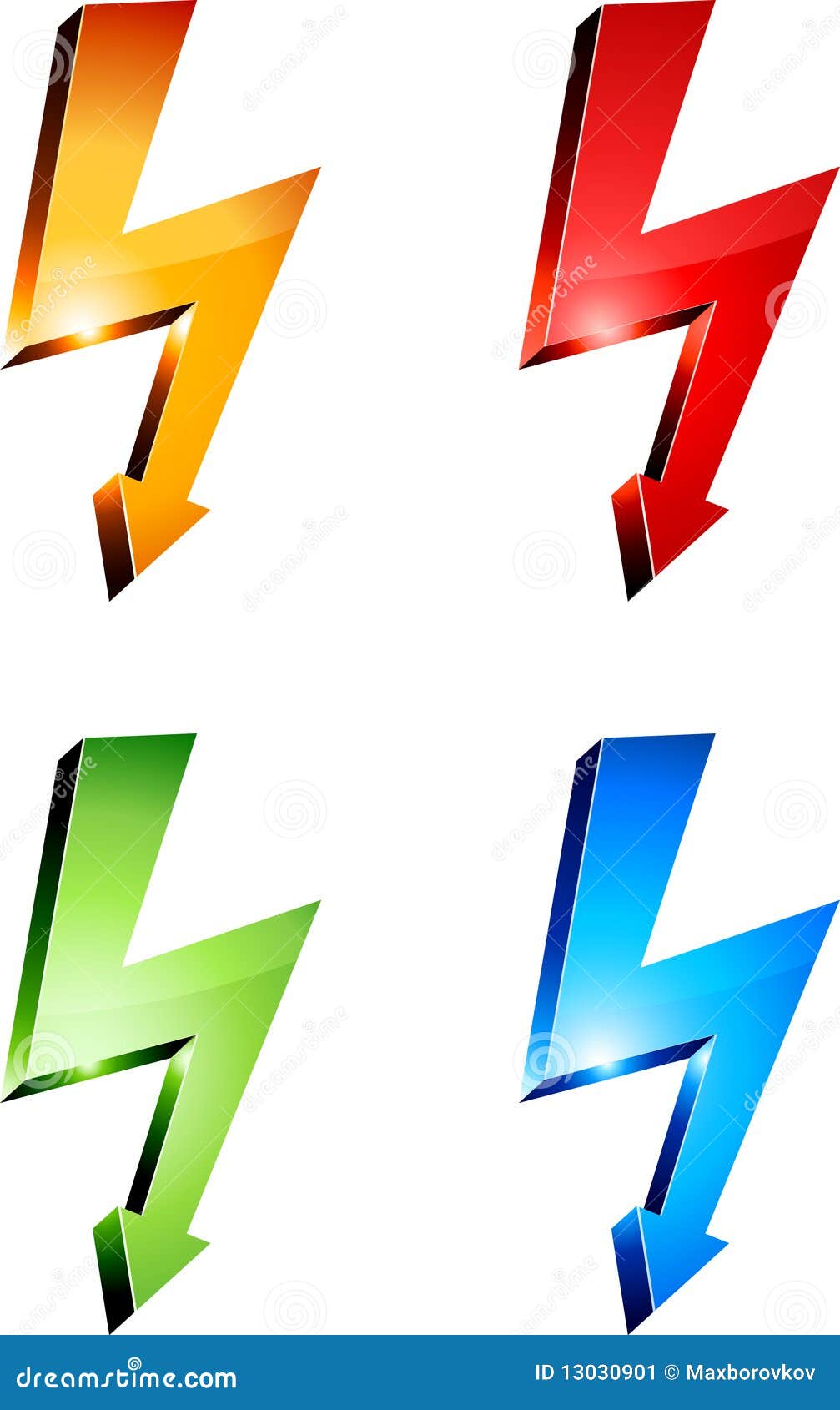 Electricity Warning Symbols. Stock Vector - Illustration of current ...