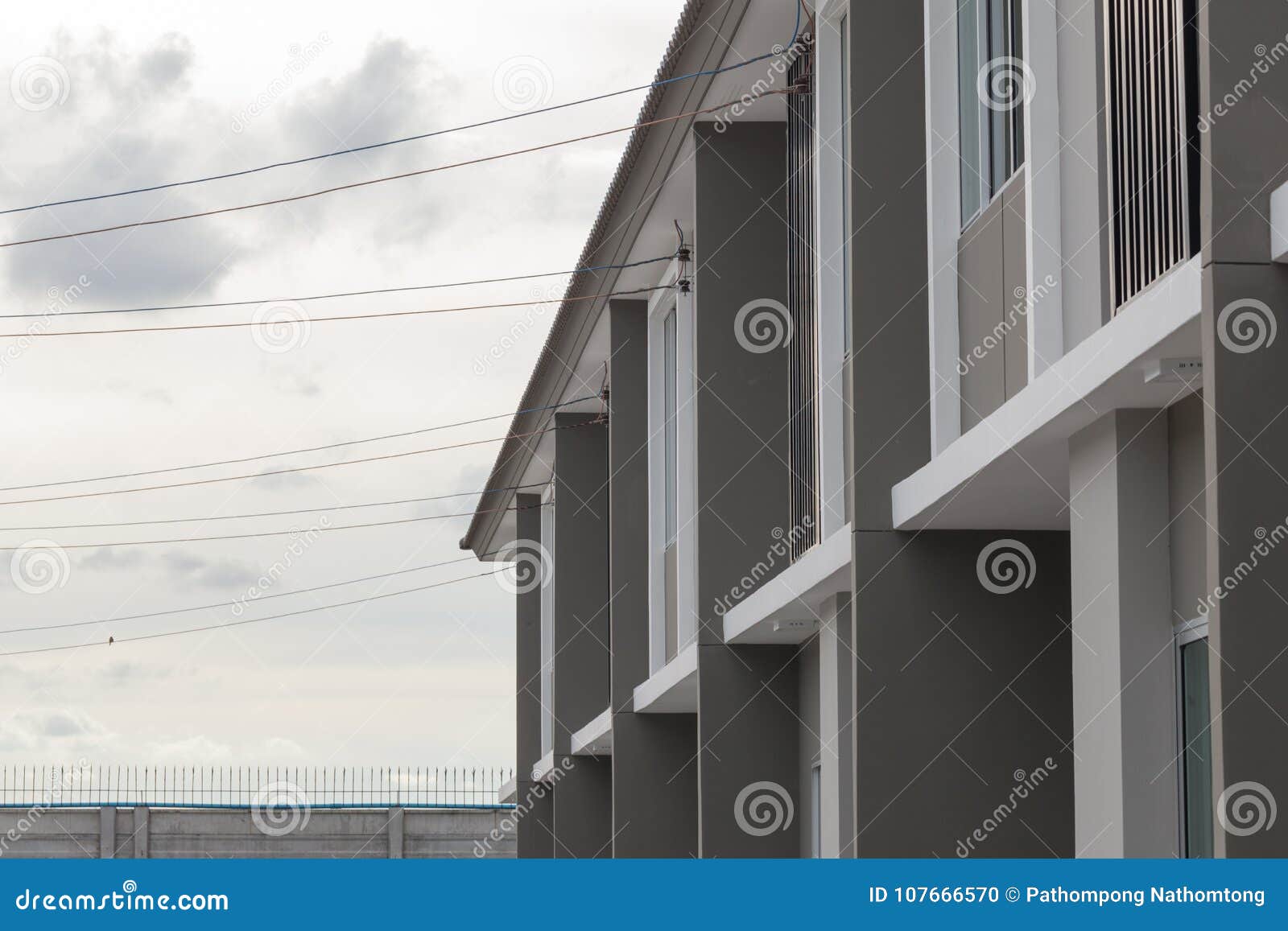 Electricity Wire into the House Stock Photo - Image of metal, copper ...