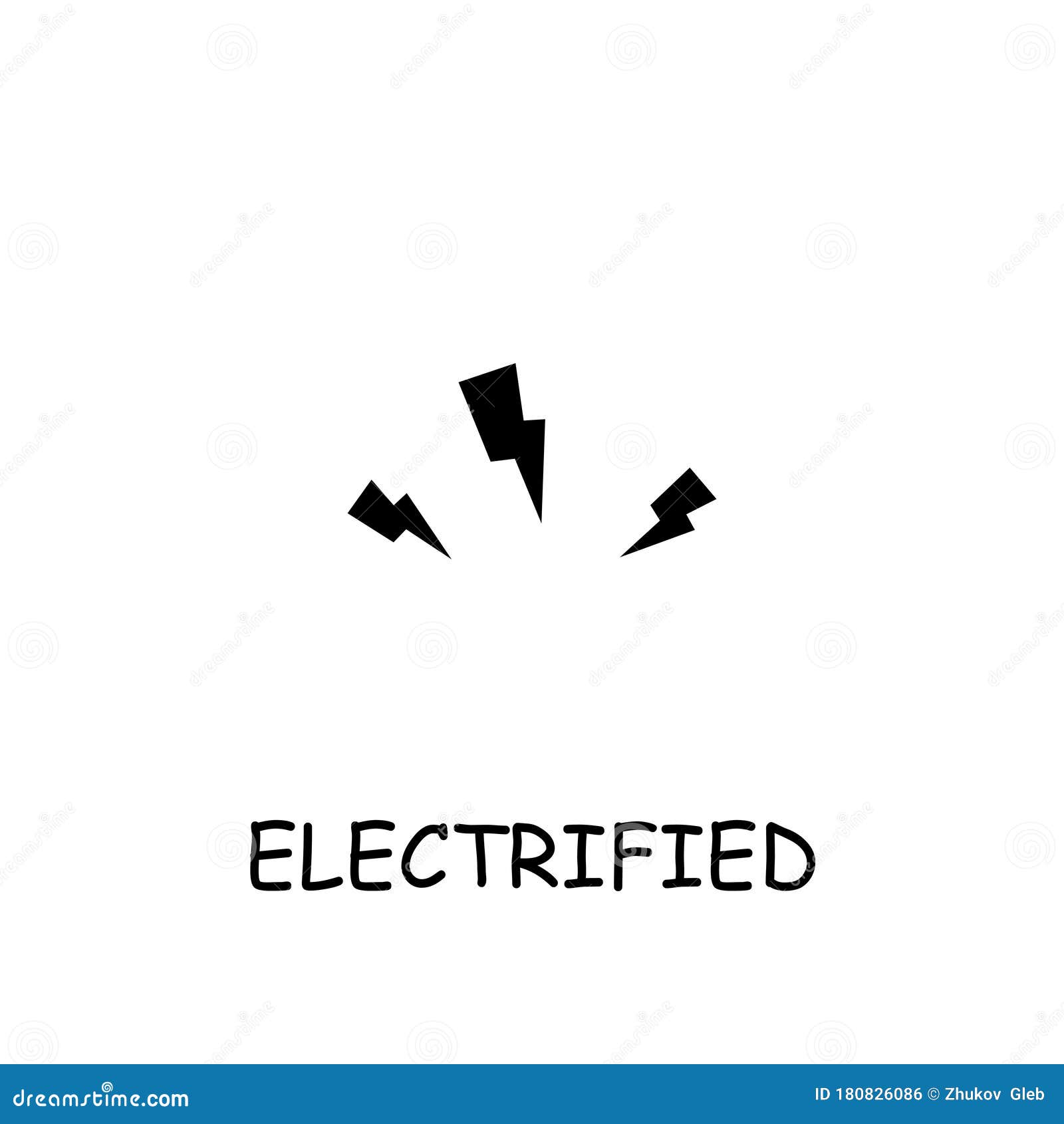 Electrified Flat Vector Icon Stock Illustration - Illustration of arrow ...