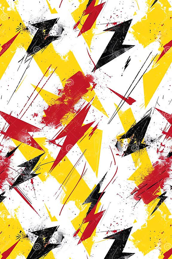 Electrifying Abstract Lightning Bolt Pattern. a Bold Design Element ...